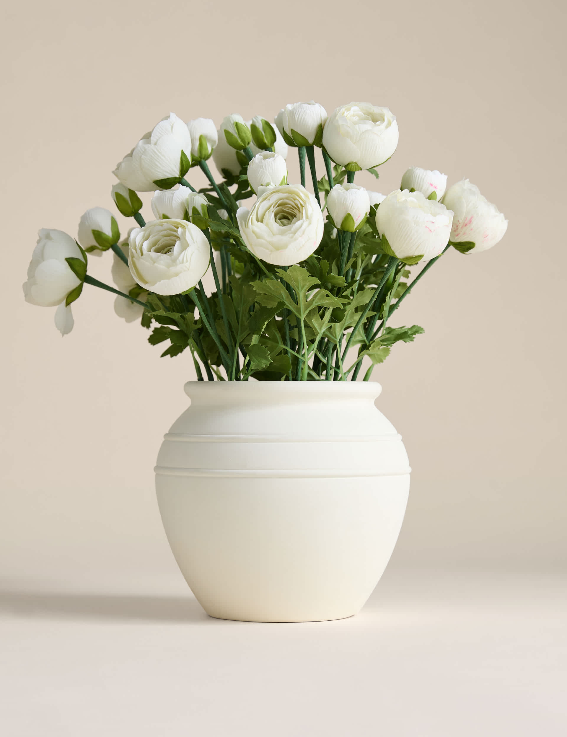 Artificial Ranunculus Arrangement | Moss & Sweetpea | M&S