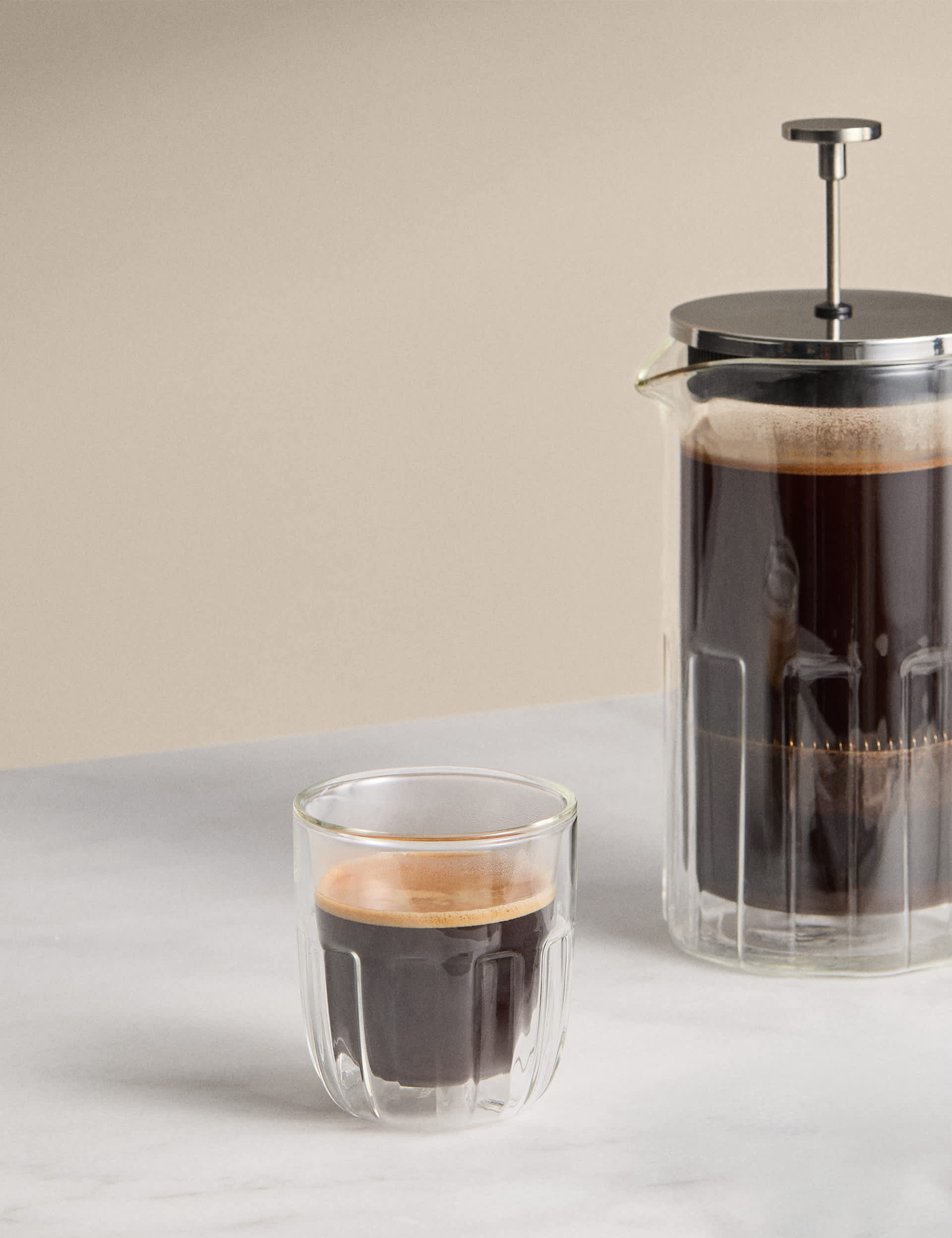 Handleless Small Glass Mug | M&S X Kelly Hoppen | M&S