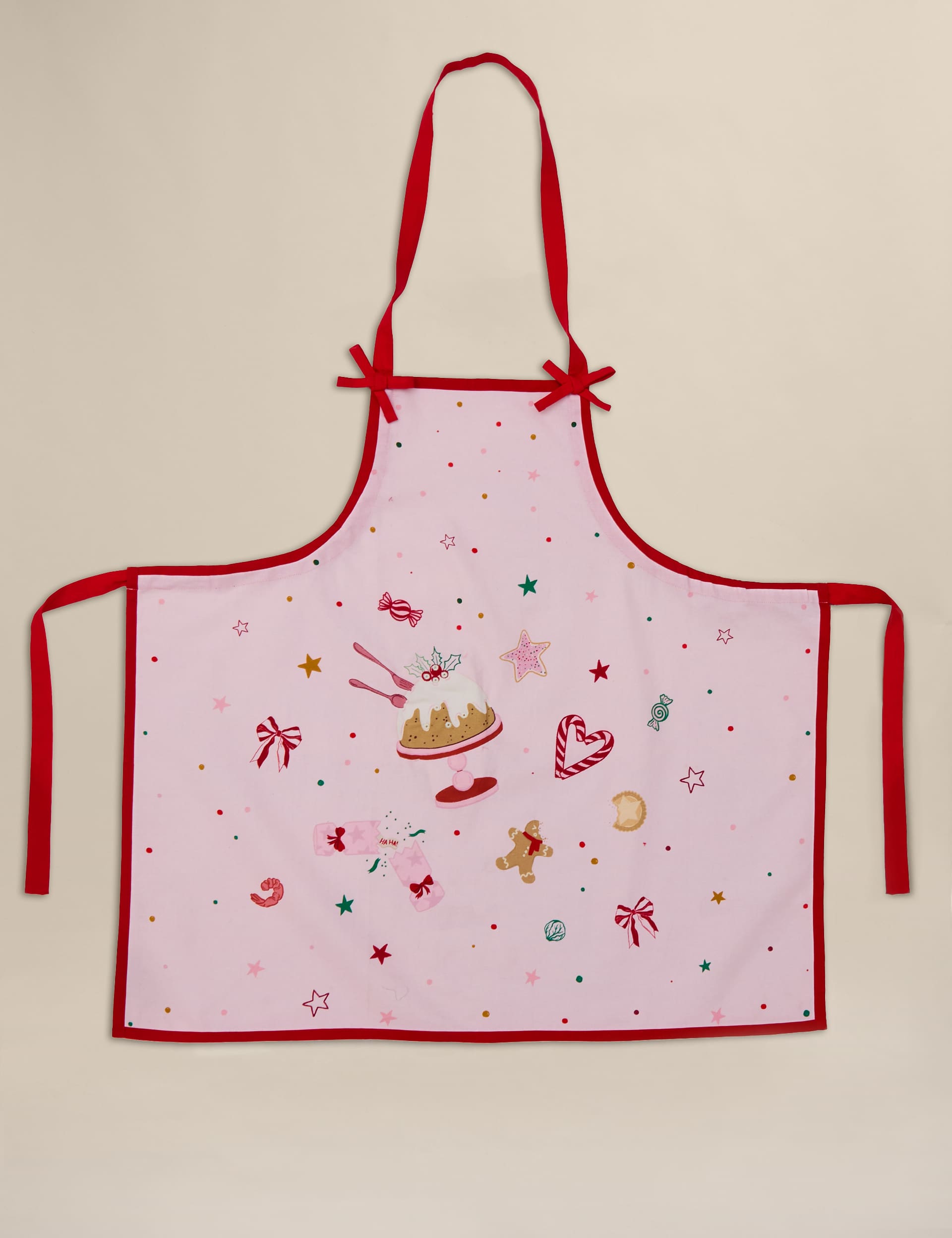 Pure Cotton Festive Light Up Apron | M&S | M&S IE