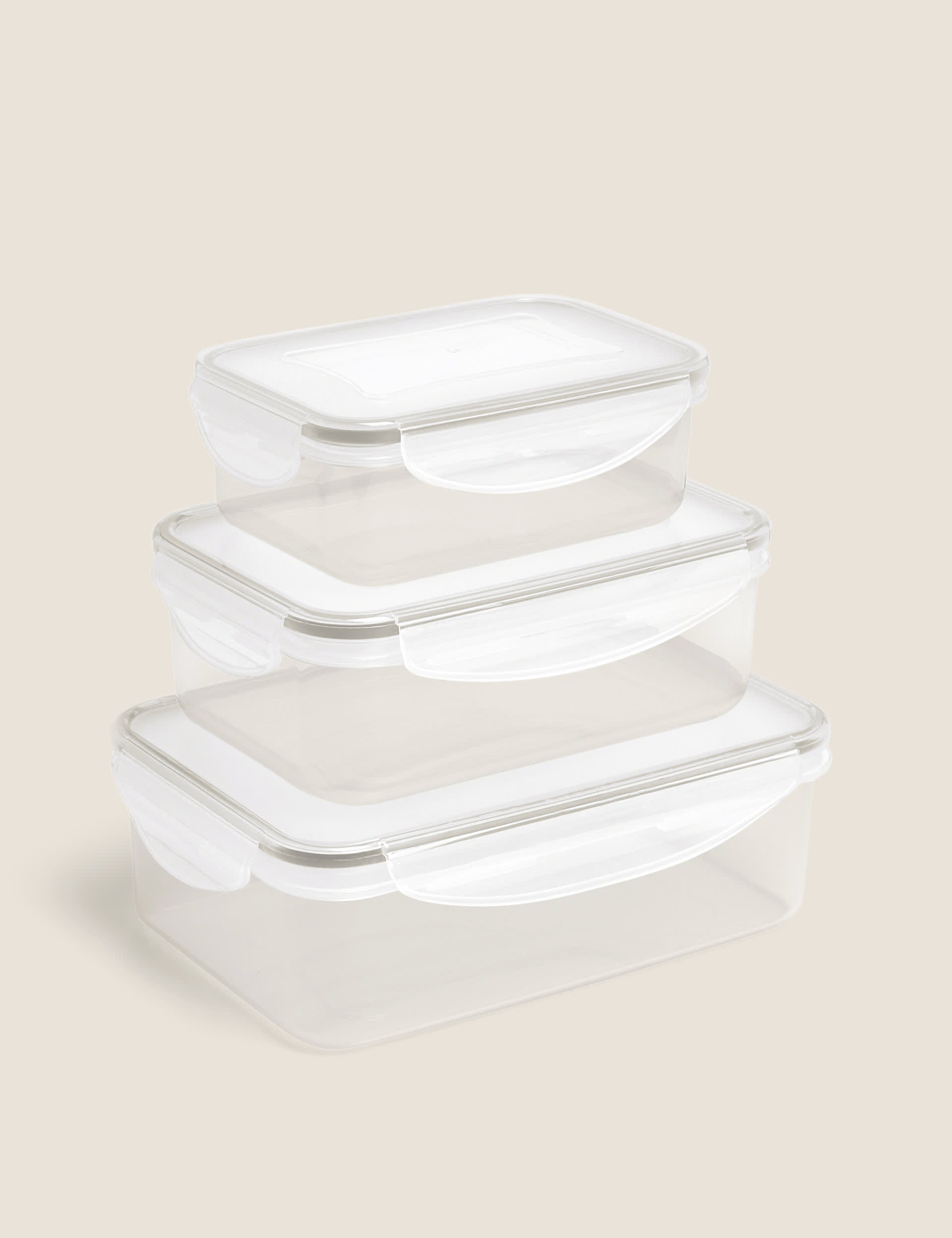 Set of 3 Food Storage Containers | M&S | M&S