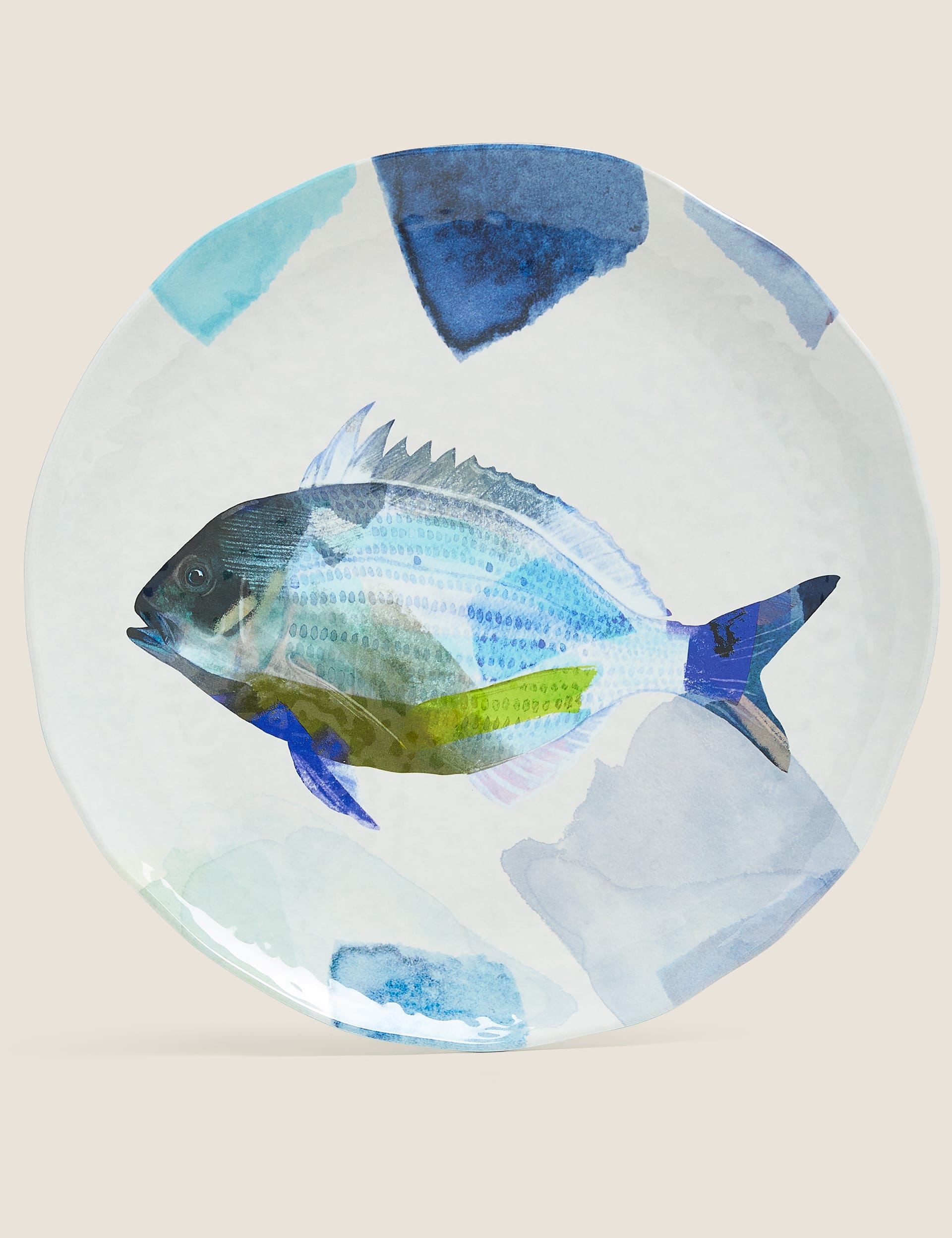 Set of 4 Nautical Dinner Plates | M&S