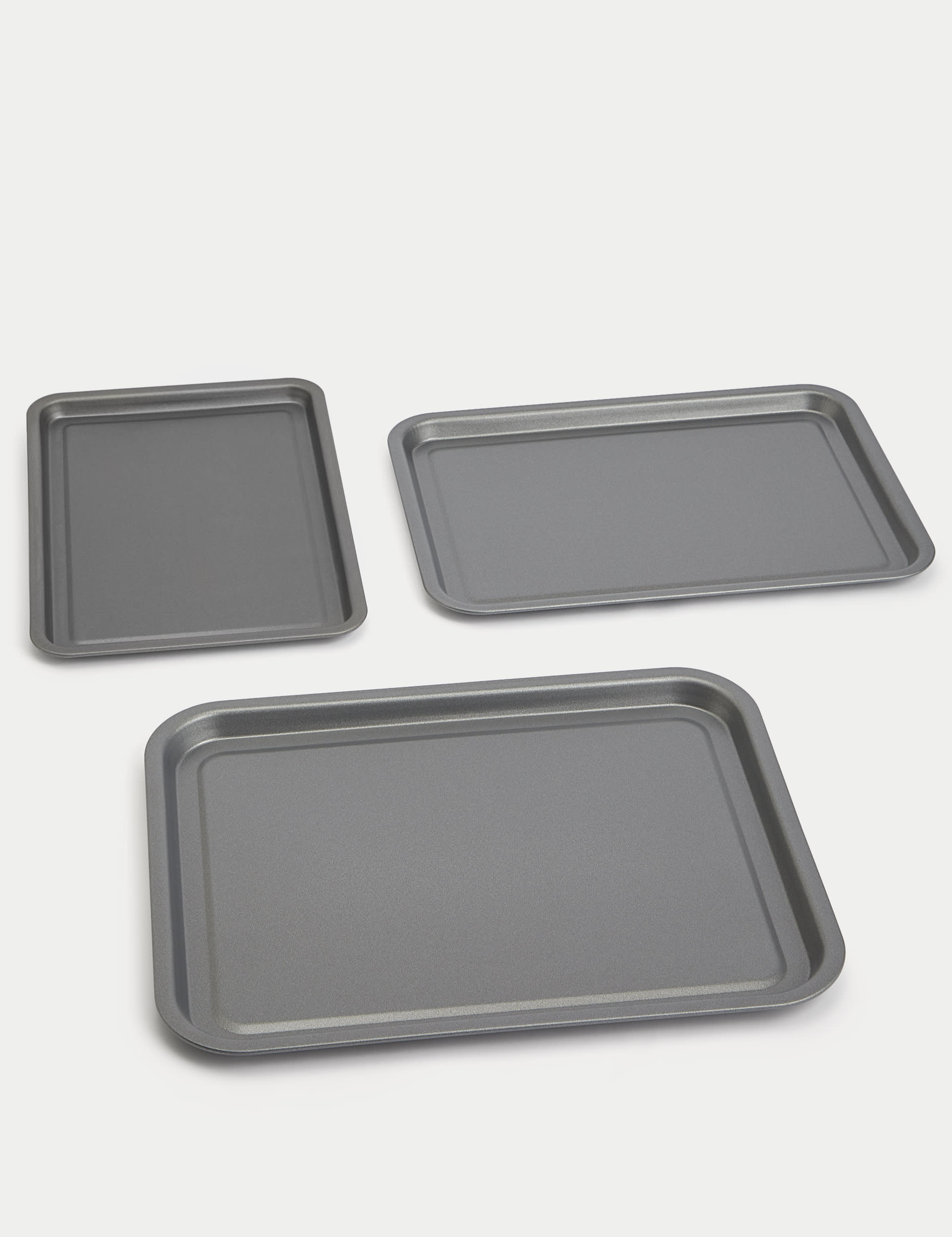 3 Piece Carbon Steel Oven Trays | M&S | M&S