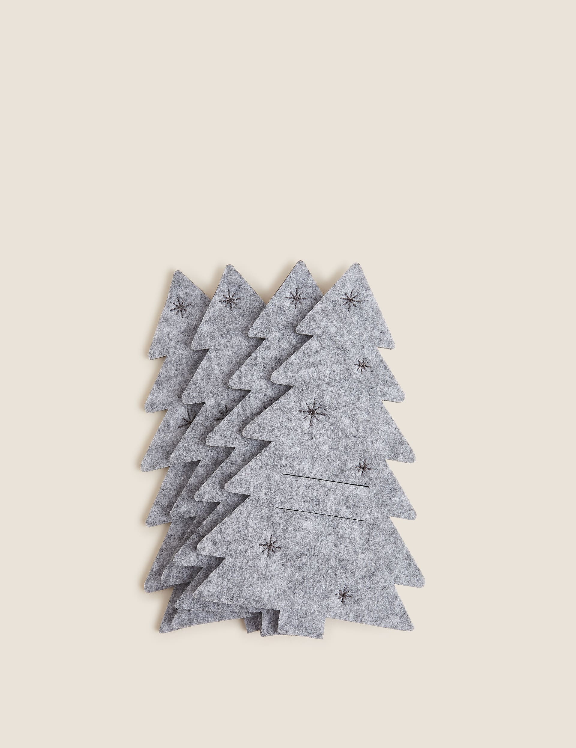 Set of 4 Christmas Felt Cutlery Holders | M&S | M&S