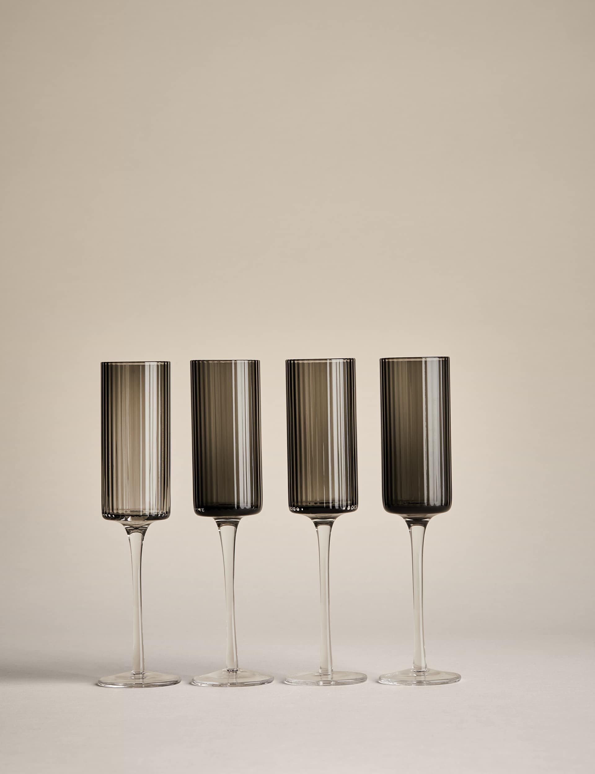 Set of 4 Handmade Celine Champagne Flutes | M&S | M&S