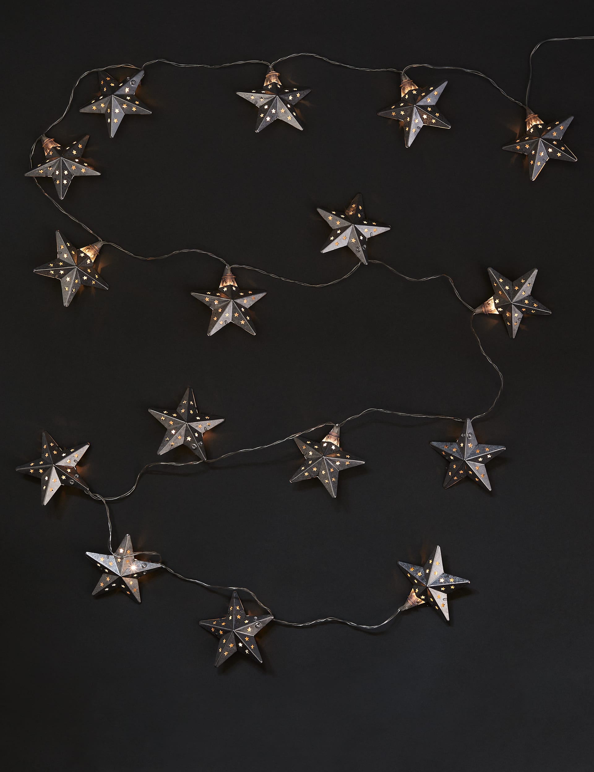 Silver Star String Lights | M&S IE