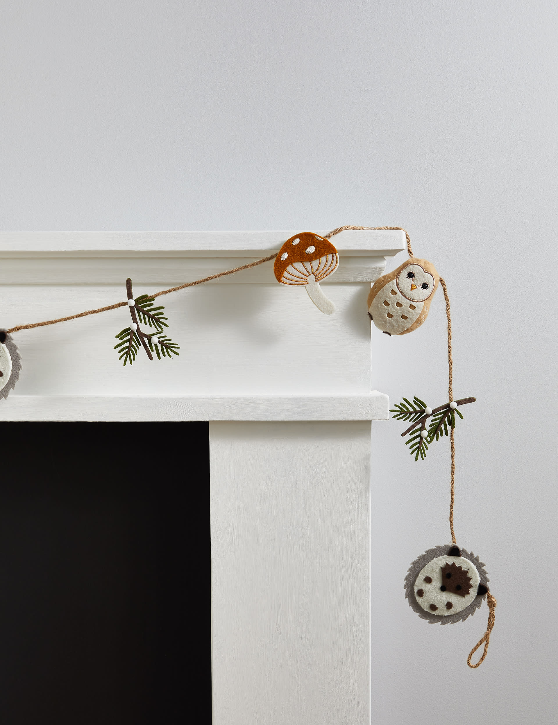 Hanging Felt Woodland Garland | M&S IE