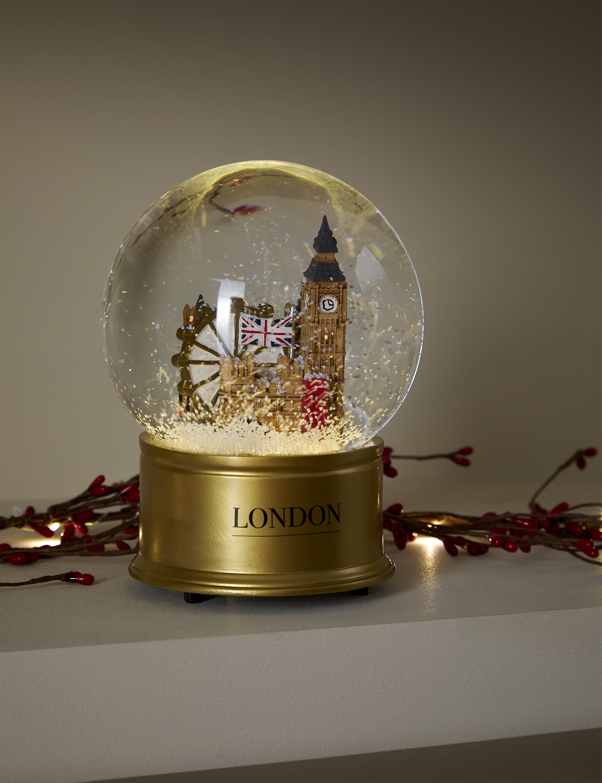 Light Up London Snow Globe | M&S Collection | M&S