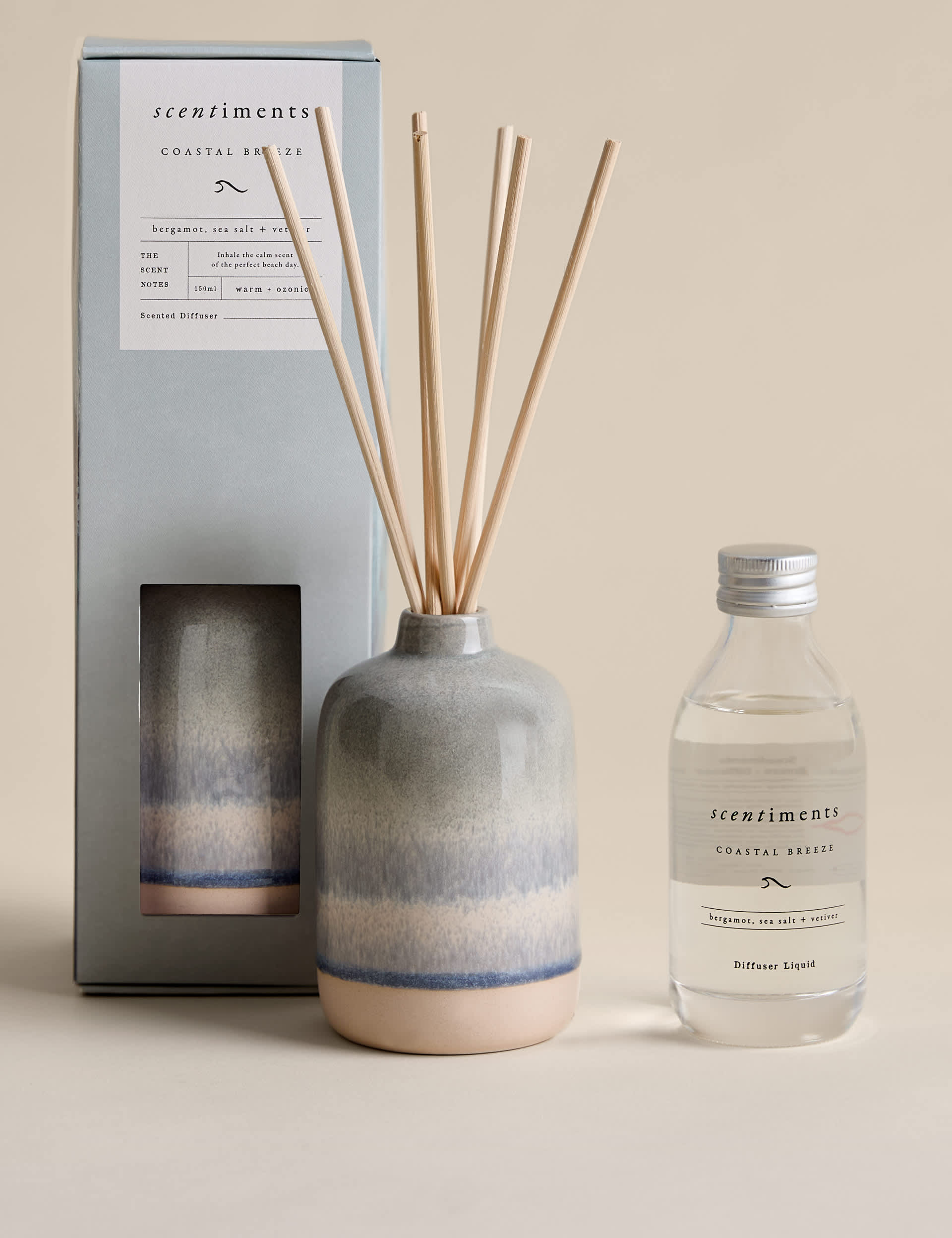 Coastal Breeze 150ml Diffuser | Scentiments™ | M&S