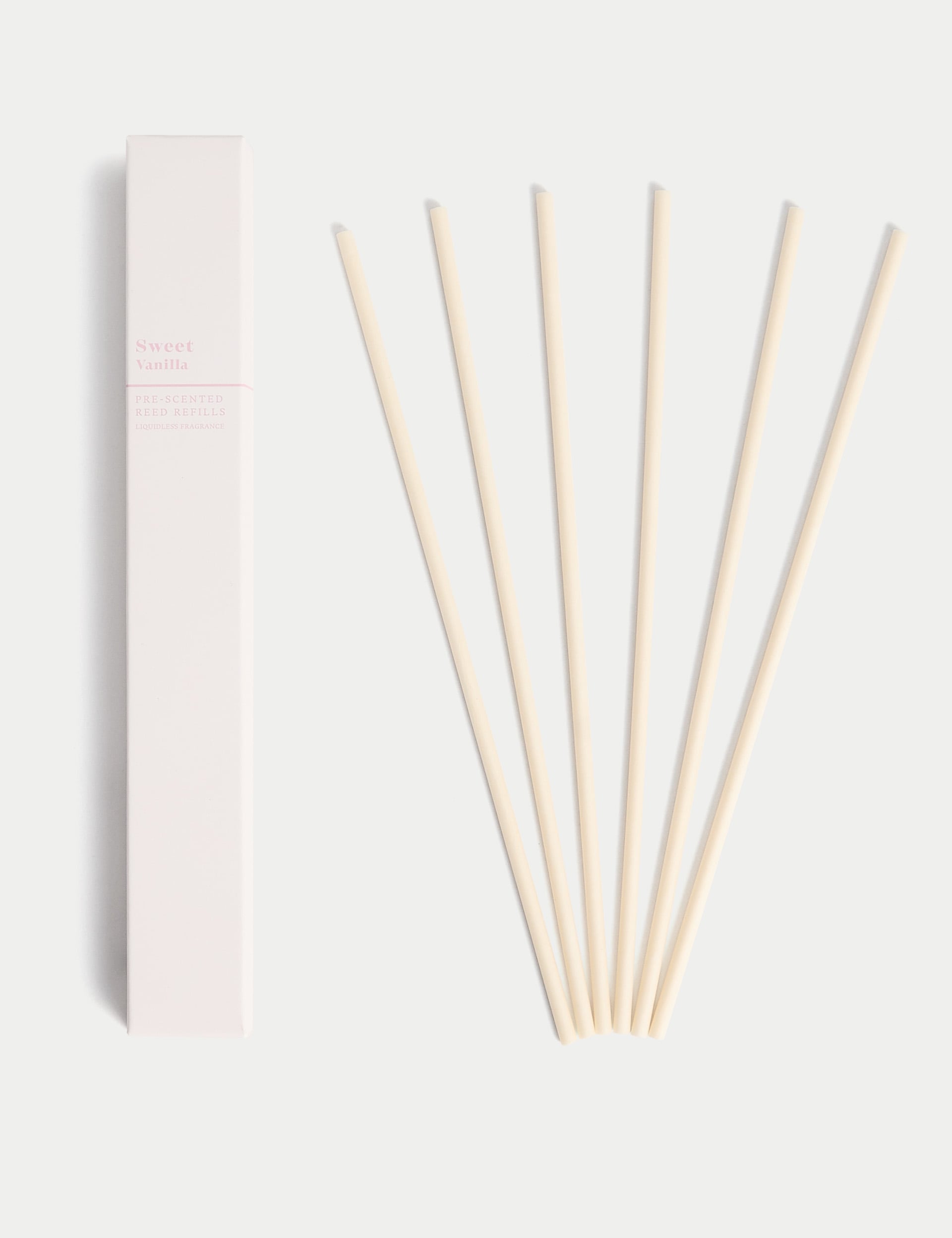 Set of 6 Sweet Vanilla Scented Reeds | M&S | M&S