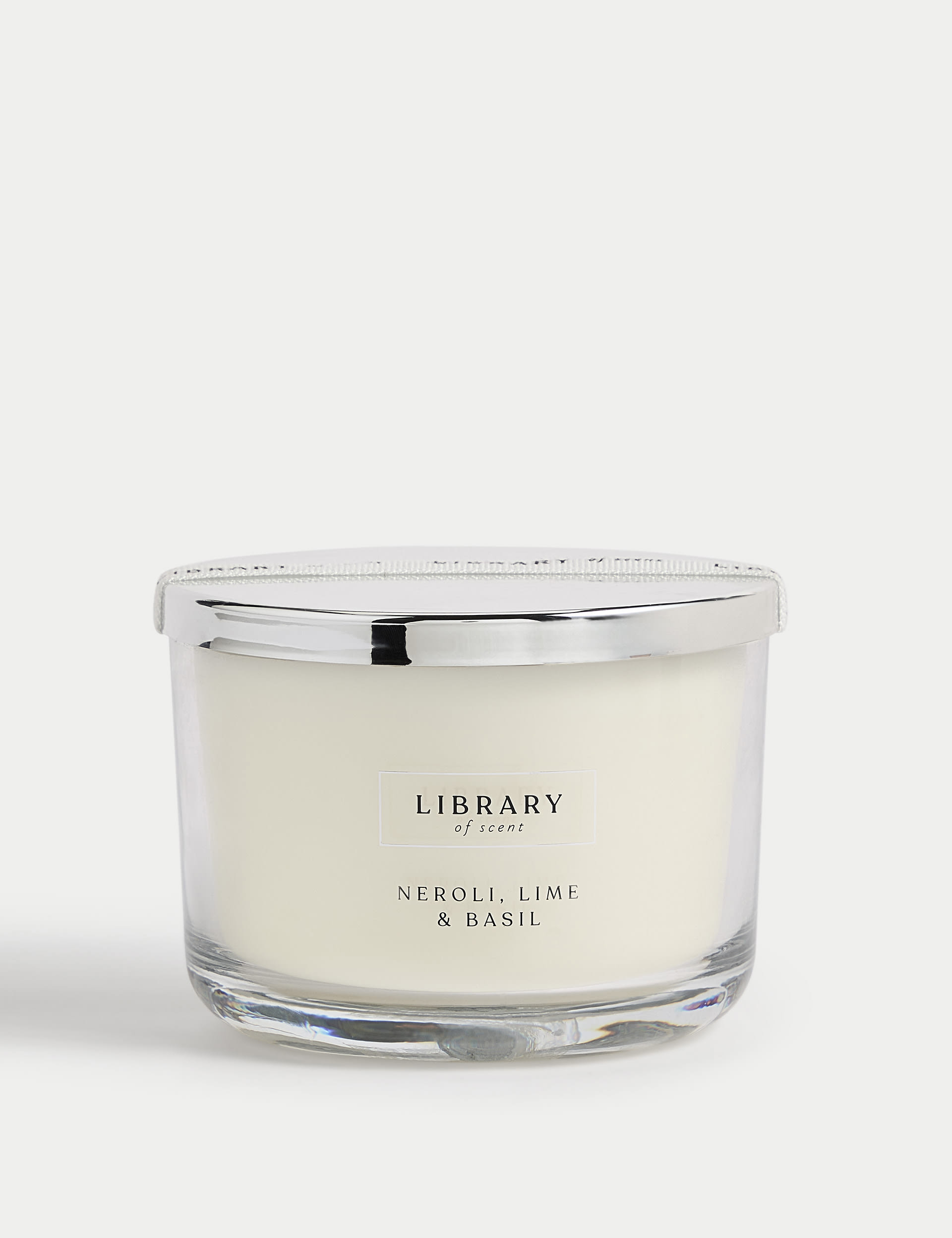 Neroli, Lime & Basil 3 Wick Candle | Library of Scent | M&S