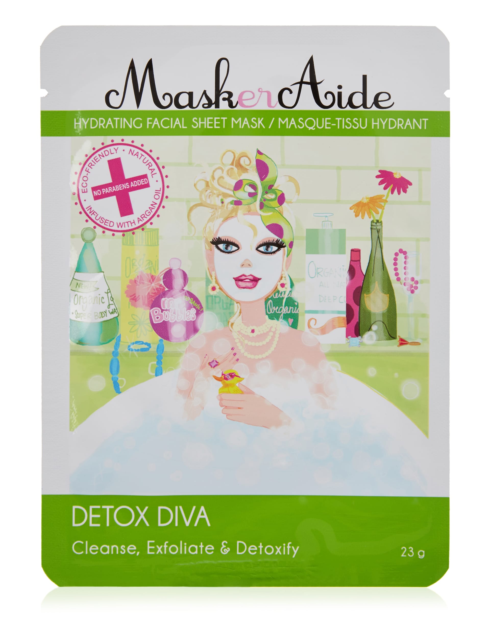 Detox Diva- Cleanse, Exfoliate & Detoxify Face Mask 23g | MaskerAide | M&S
