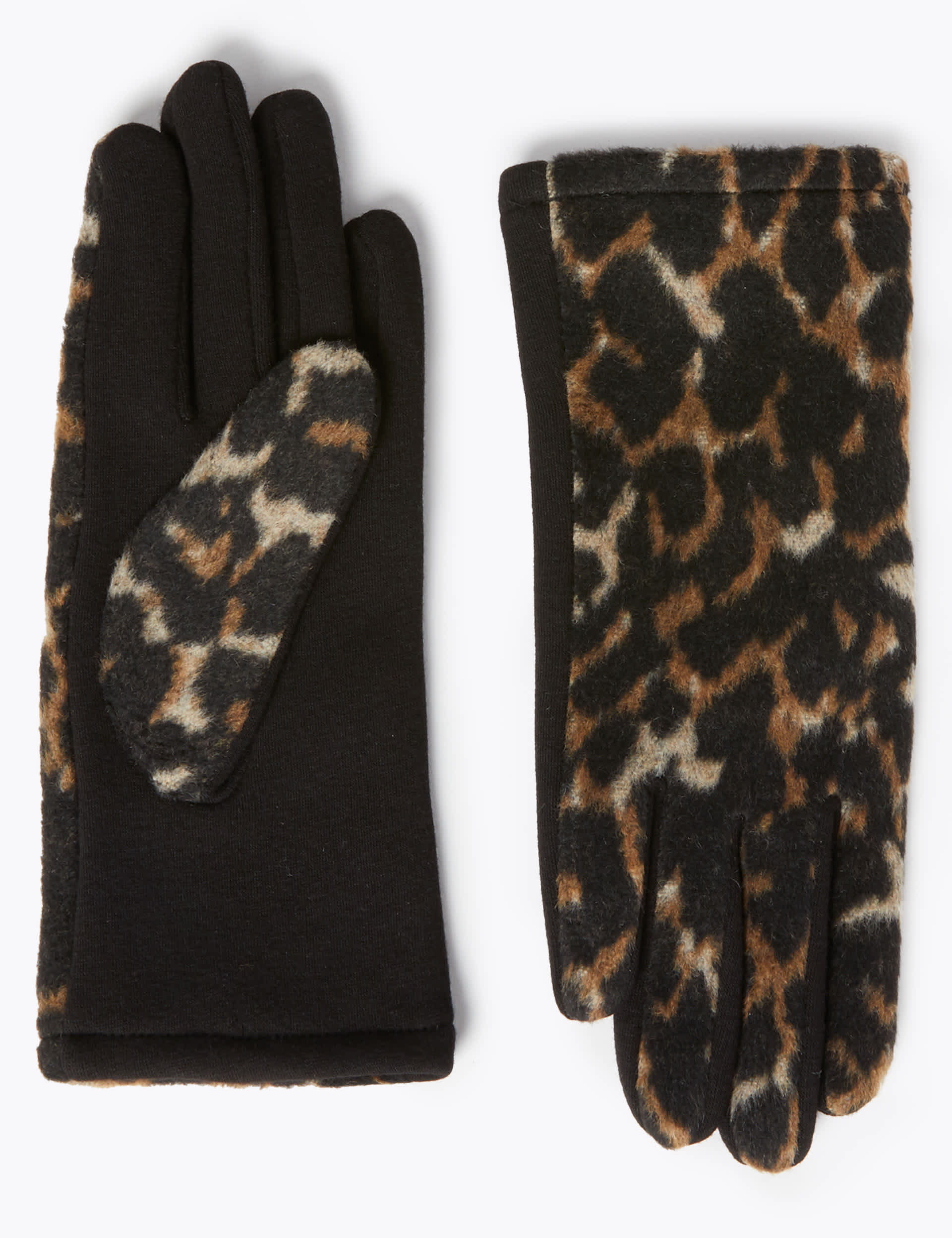 Leopard Print Gloves | M&S Collection | M&S IE