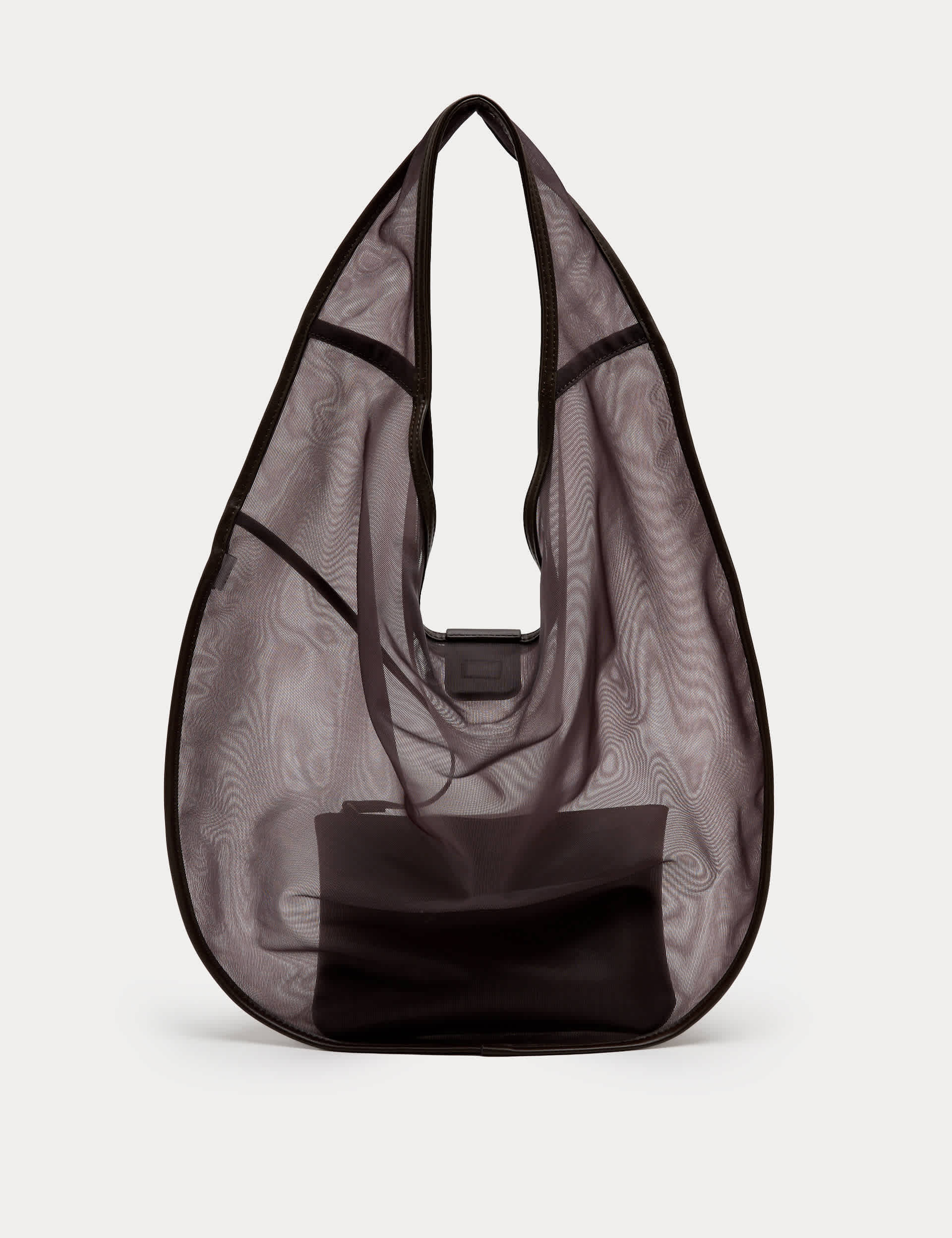 Large Mesh Moon Shoulder Bag | M&S