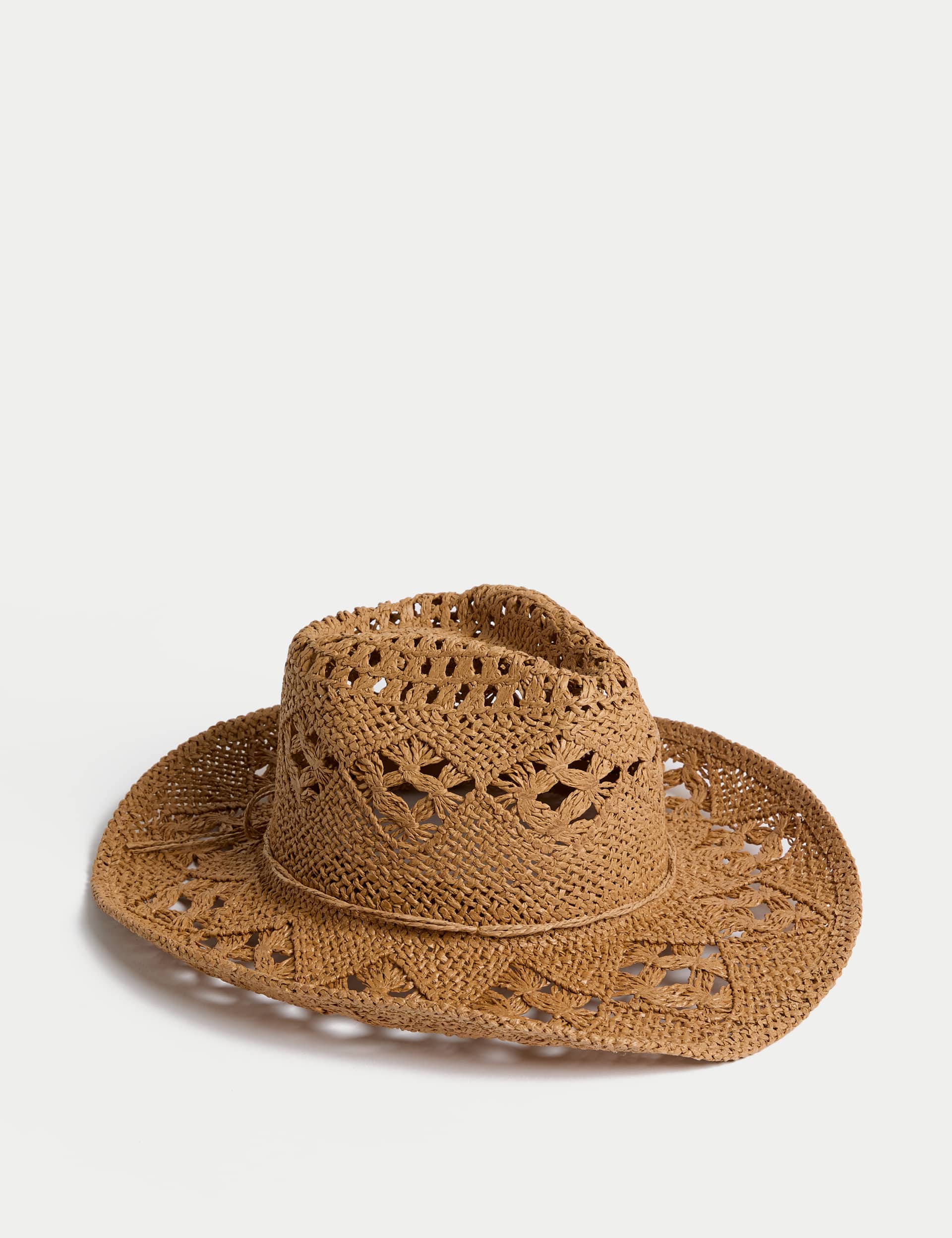 Straw Open Weave Cowboy Hat | M&S | M&S