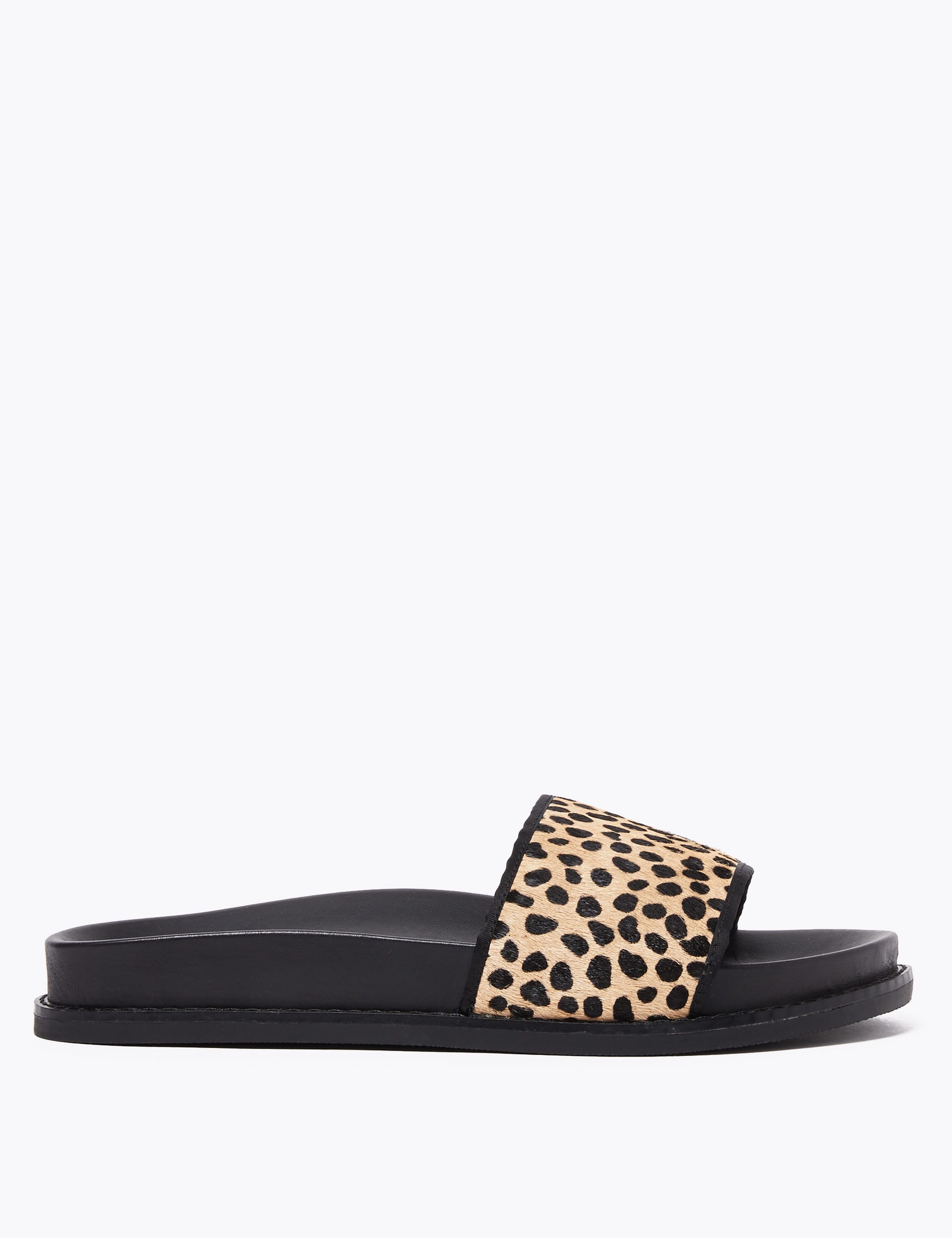 Suede Leopard Print Sliders | M&S Collection | M&S IE