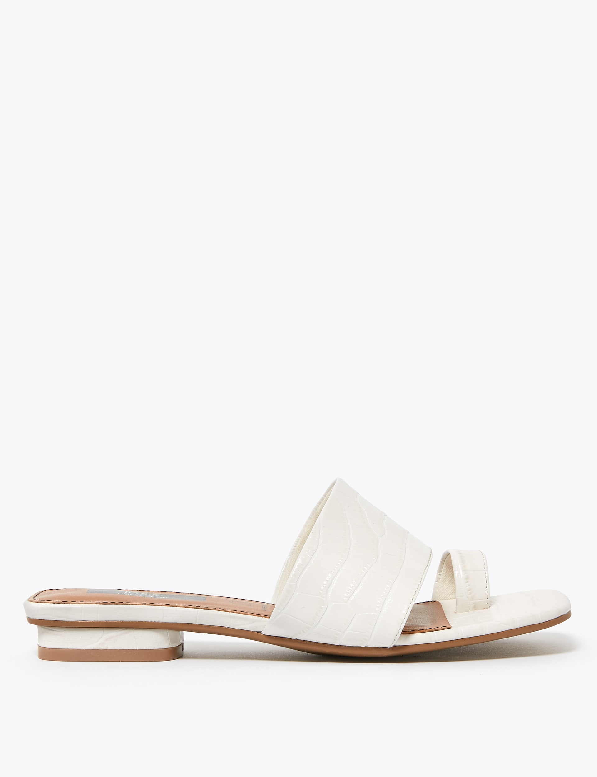 Leather Open Toe Loop Mules | M&S Collection | M&S IE