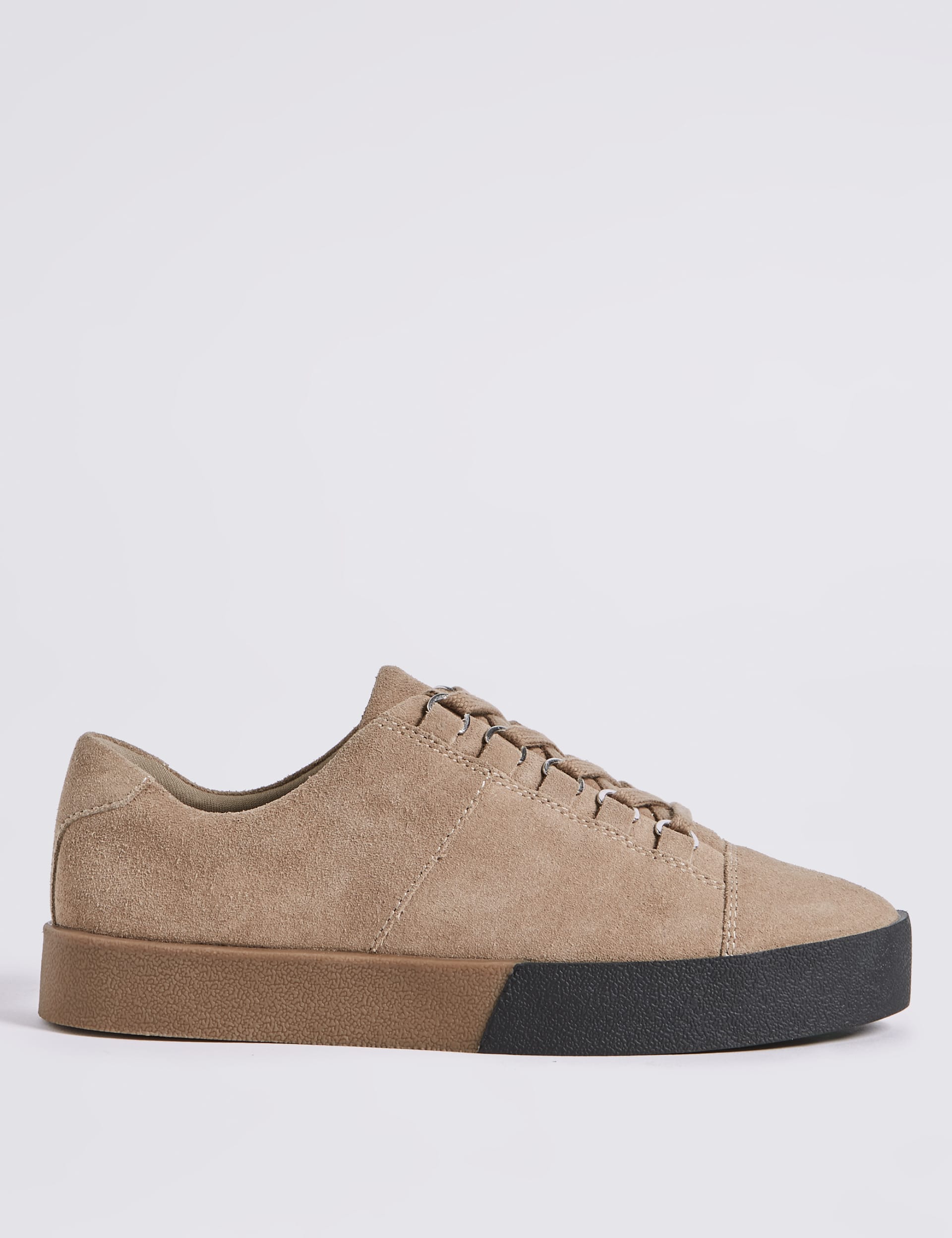 Suede Lace-up D-Ring Trainers | M&S Collection | M&S