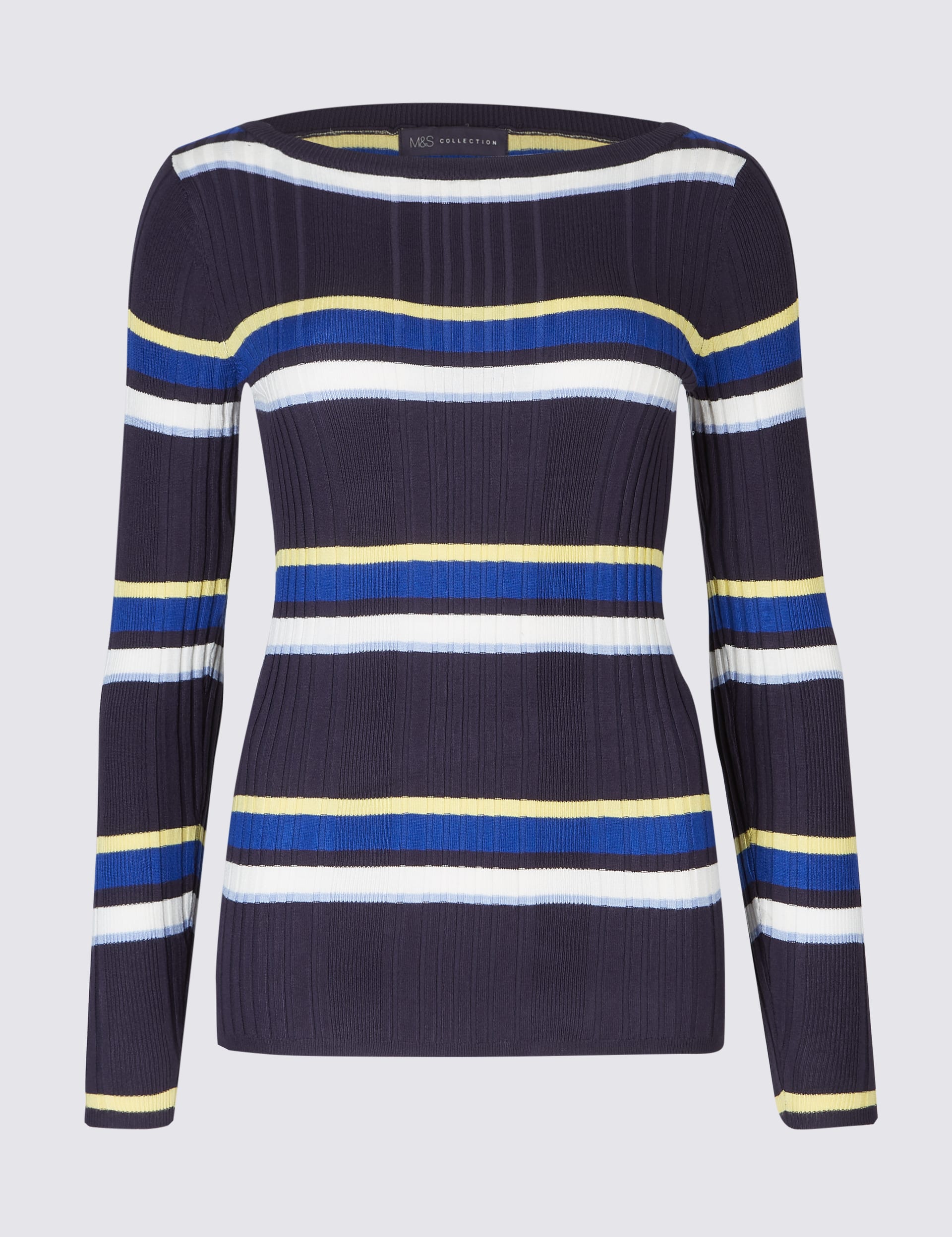 Stripe Ribbed Jumper | M&S Collection | M&S