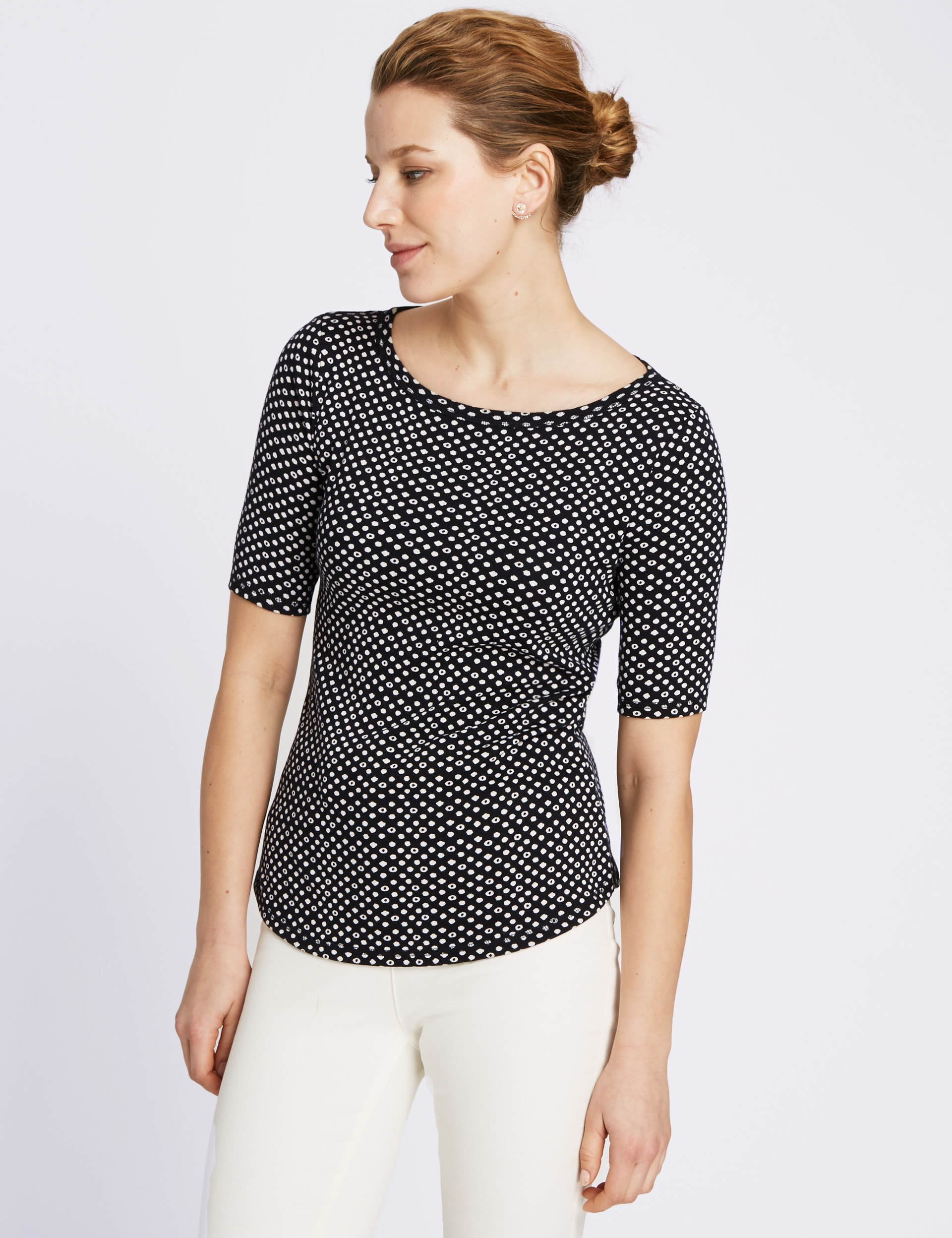 Pure Cotton Spotted T-Shirt | M&S Collection | M&S