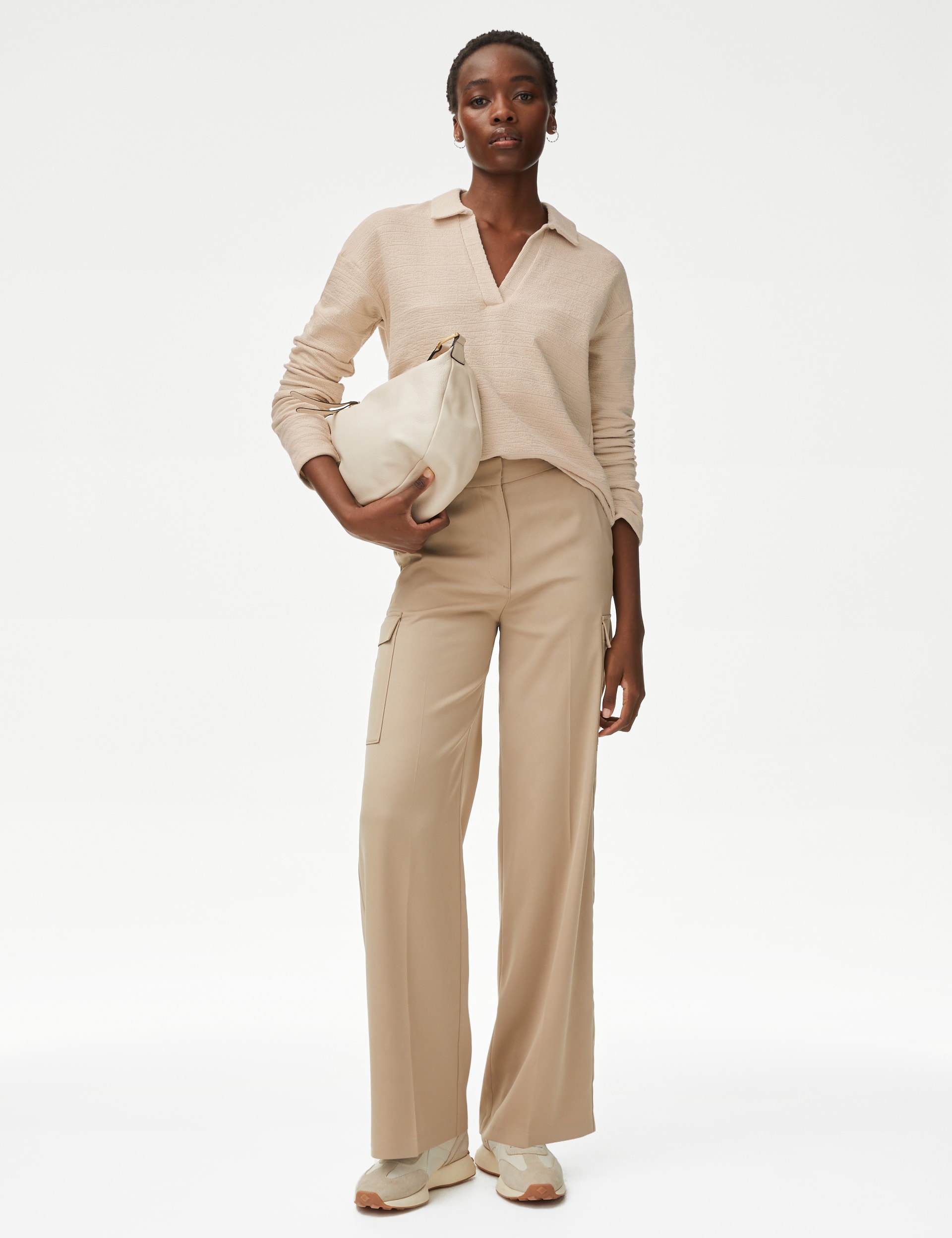 Pure Cotton Textured Collared Top | M&S | M&S