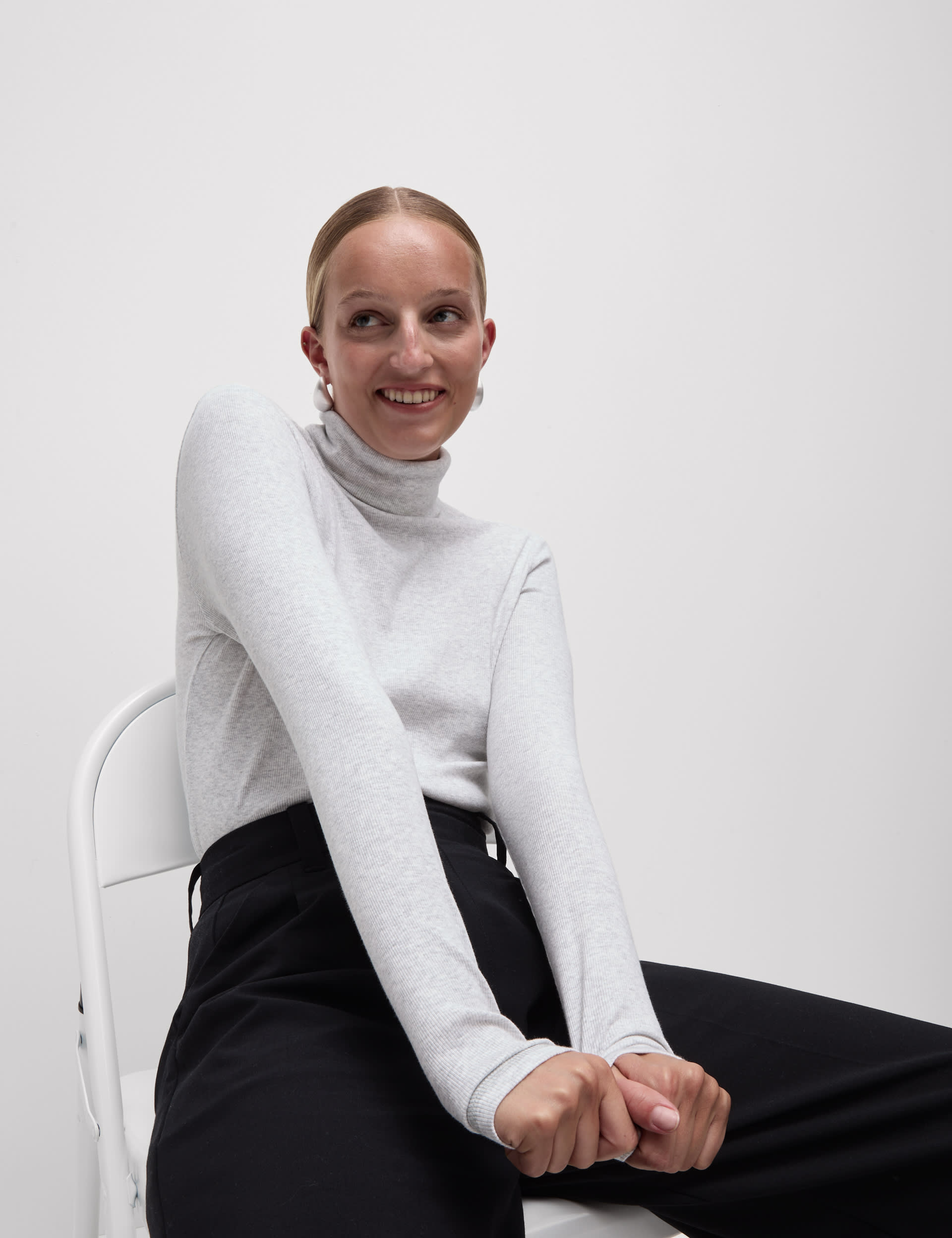 Cotton Rich Ribbed Slim Fit Top | M&S | M&S