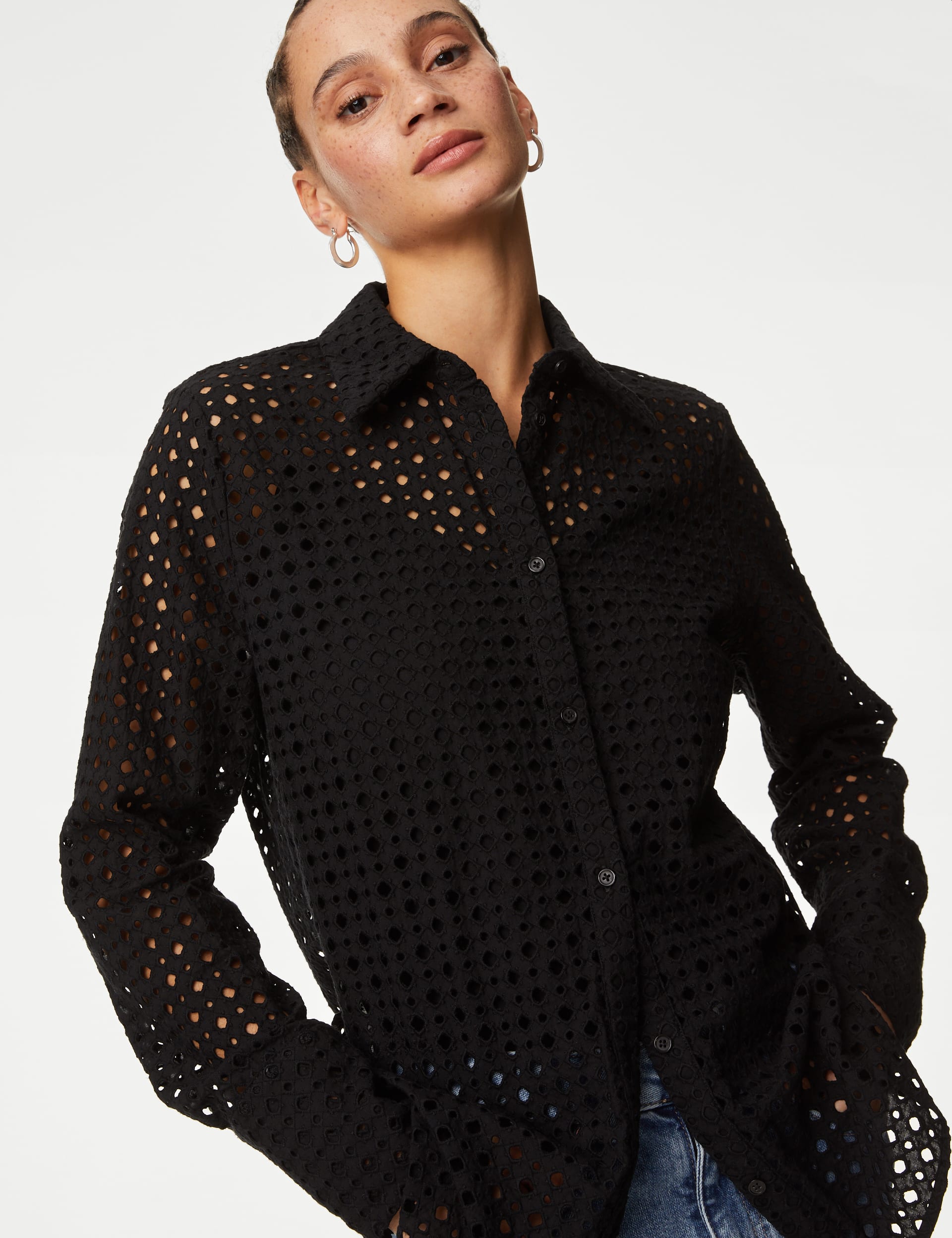 Broderie Anglaise Shirts & Blouses | M&S
