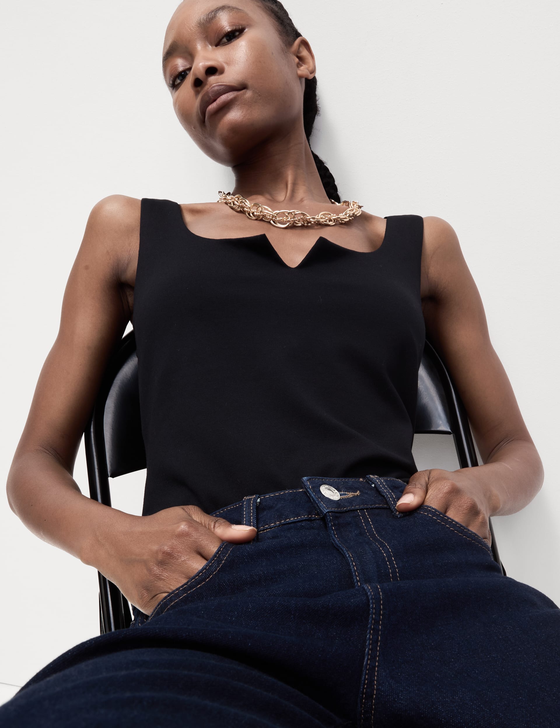 Women’s Notch-Neck Tops at M&S