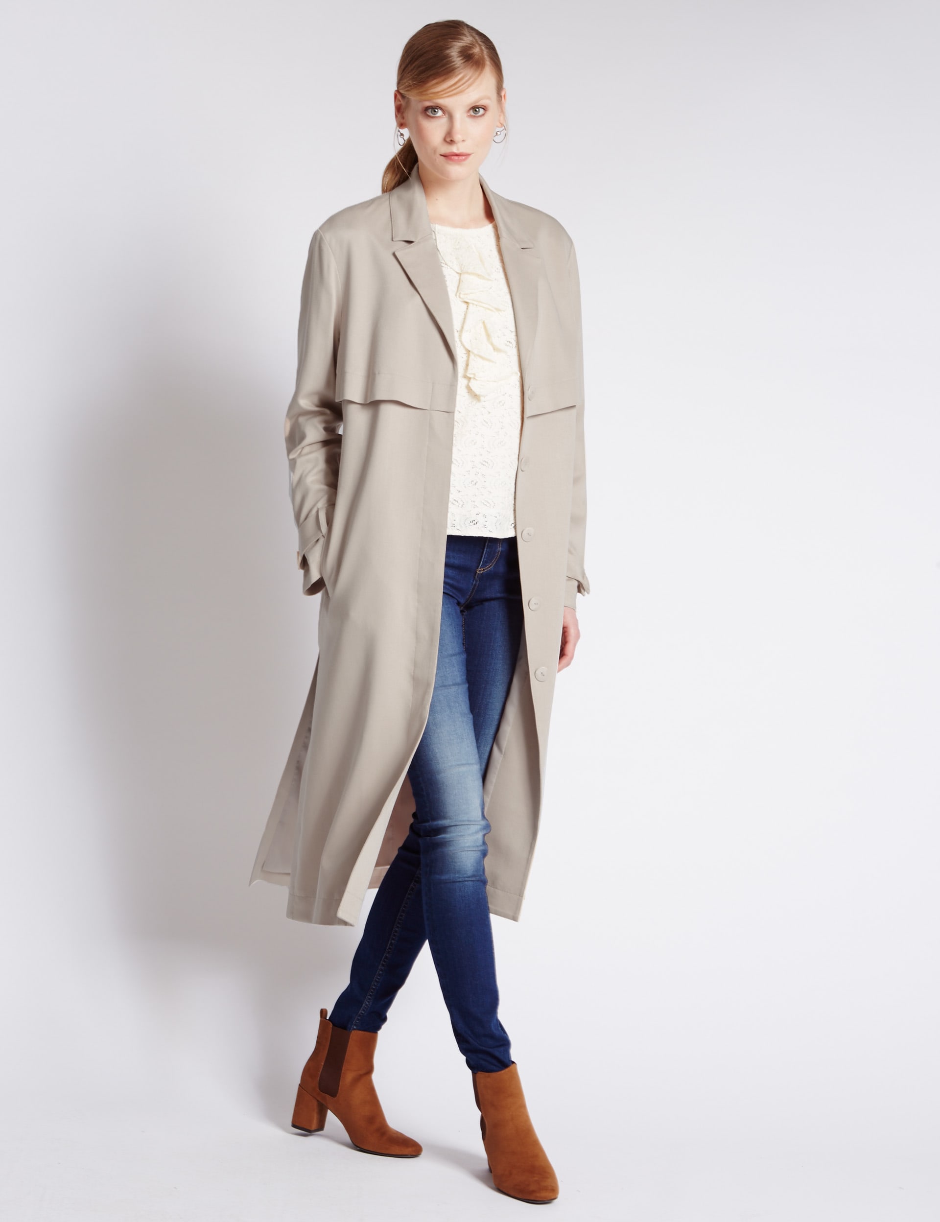 Belted Drape Trench Coat | Limited Edition | M&S
