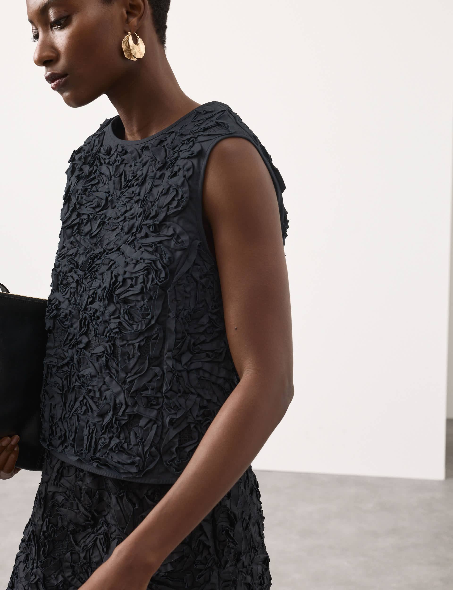 PURE COTTON TEXTURED SHELL TOP | AUTOGRAPH | M&S