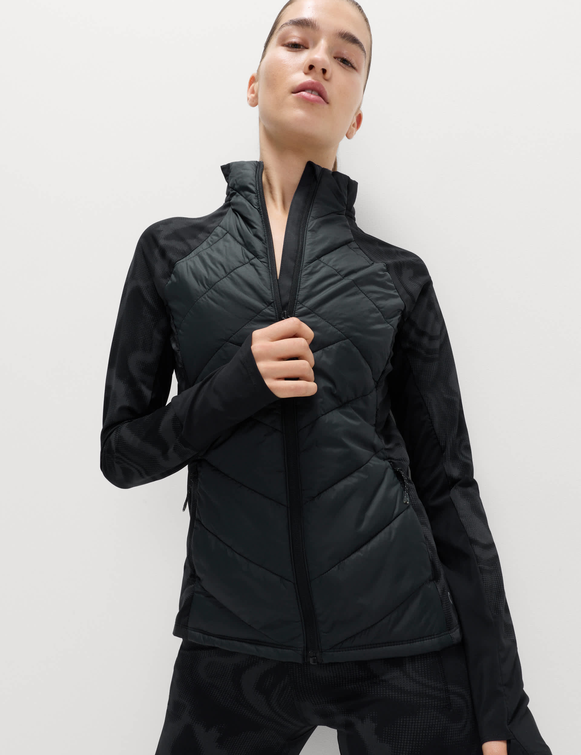 Stormwear™ Funnel Neck Reflective Padded Running Jacket | Goodmove | M&S