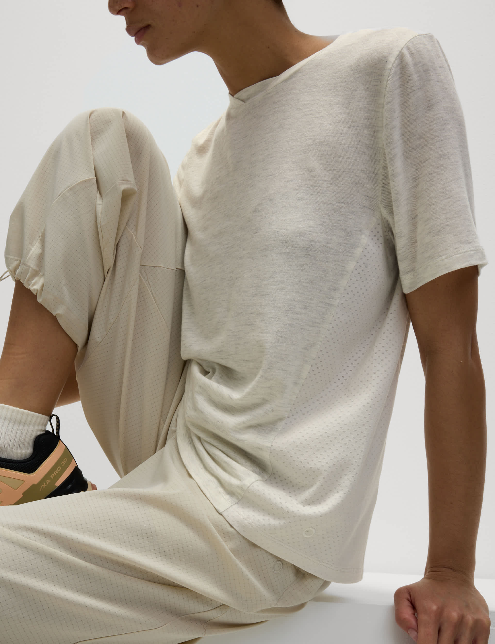 Lightweight T-Shirt with Merino Wool | Goodmove | M&S