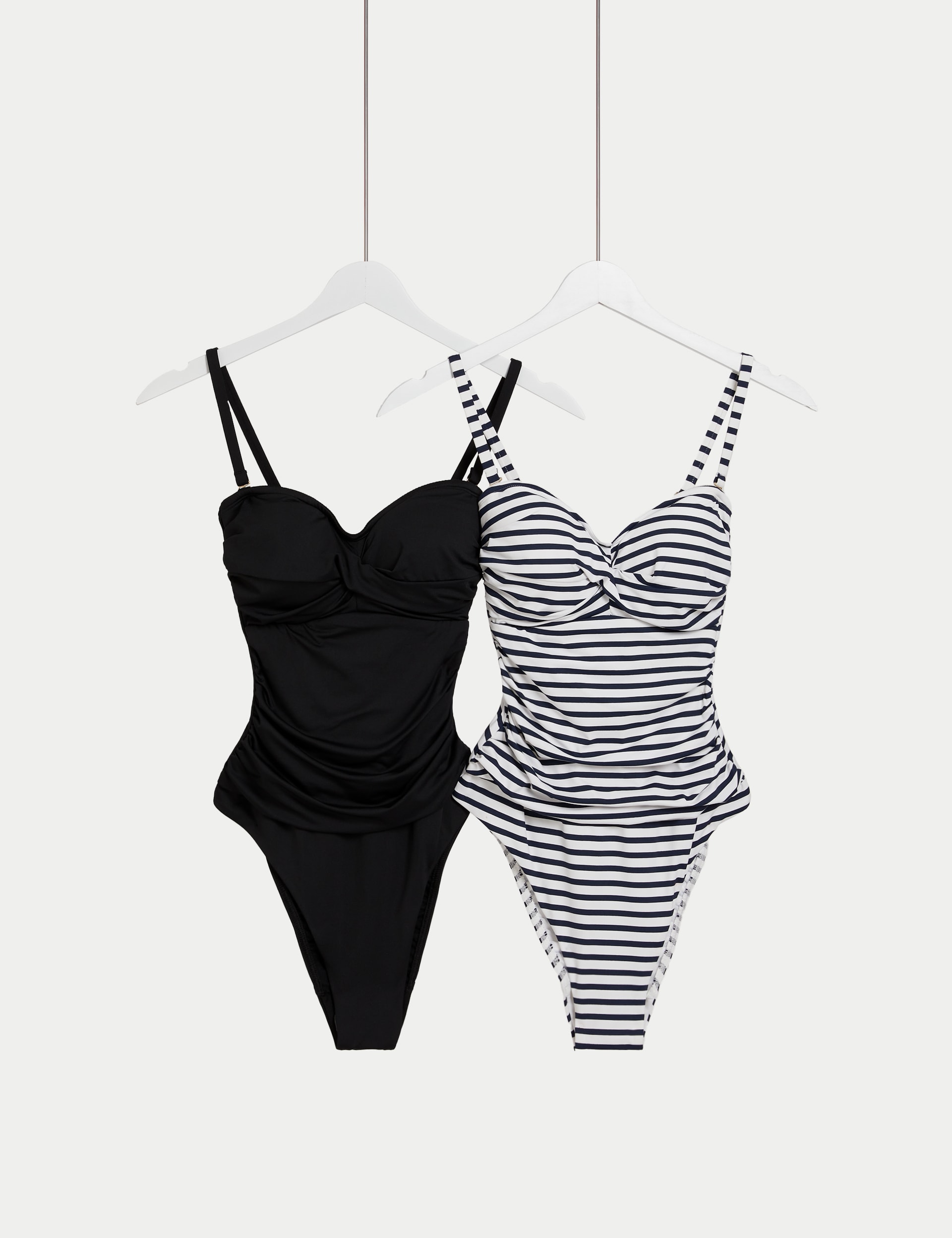 2pk Tummy Control Bandeau Swimsuit | M&S Collection | M&S