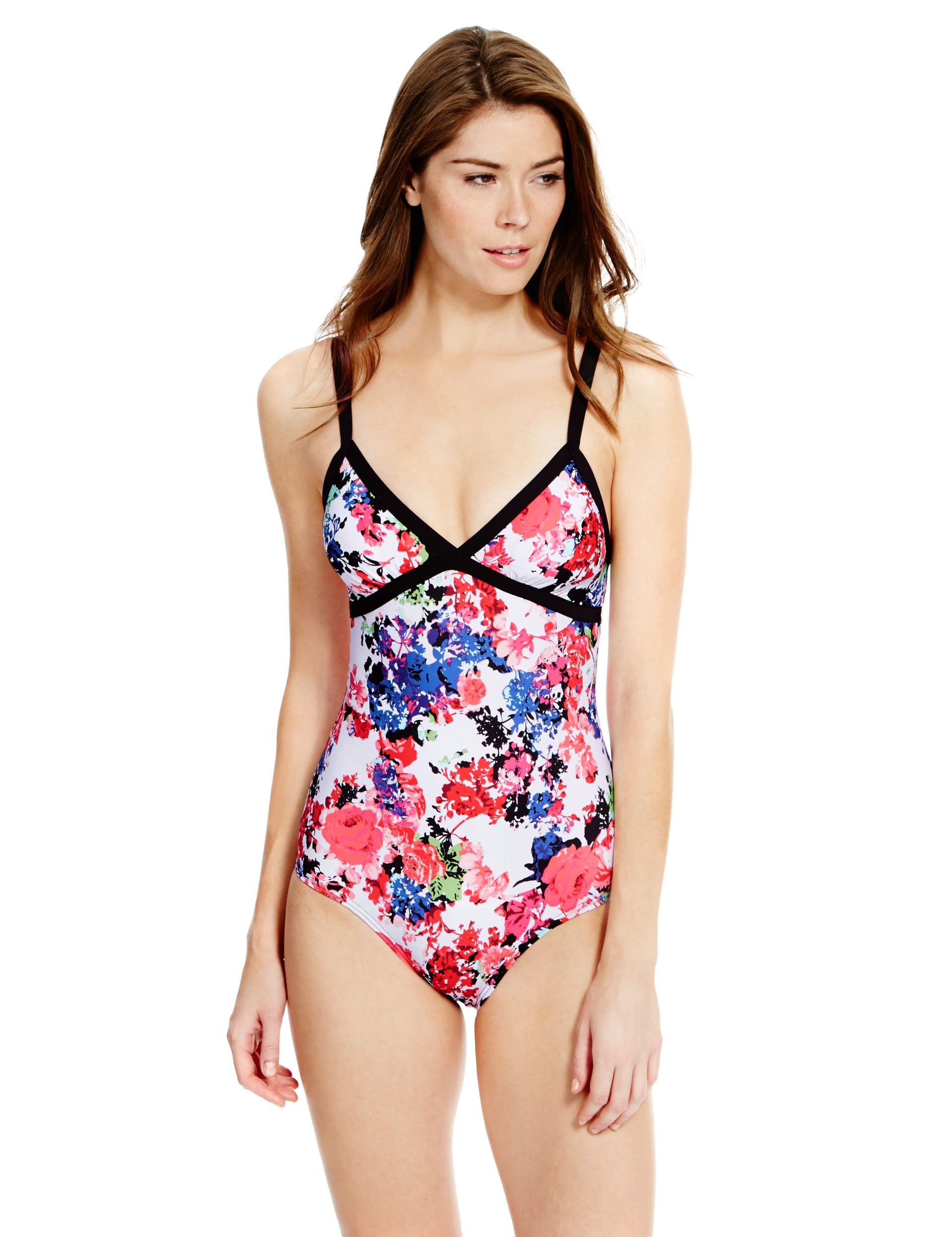 Secret Slimming™ Floral Longer Length Swimsuit Mands Collection Mands
