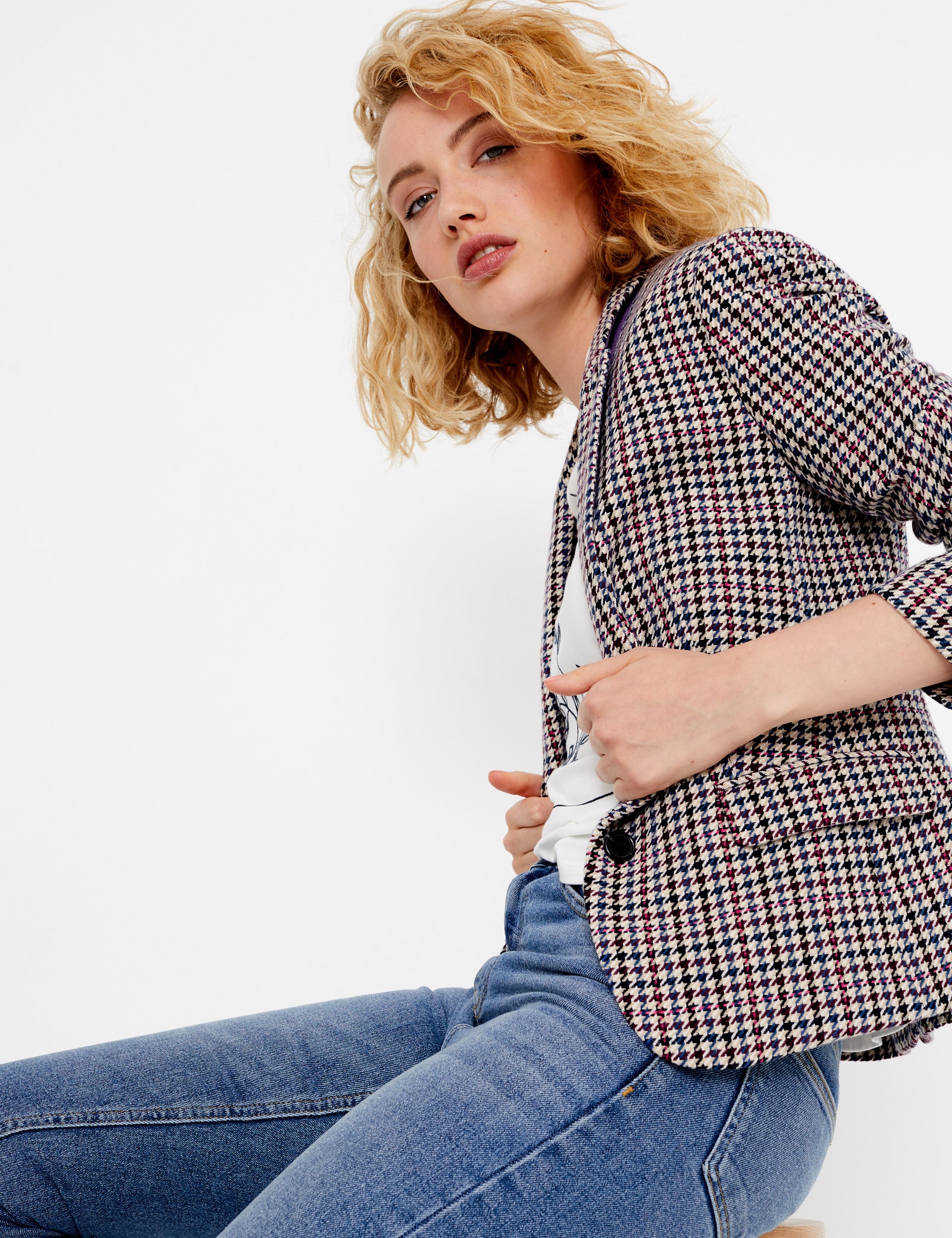 Checked Blazer | Per Una | M&S