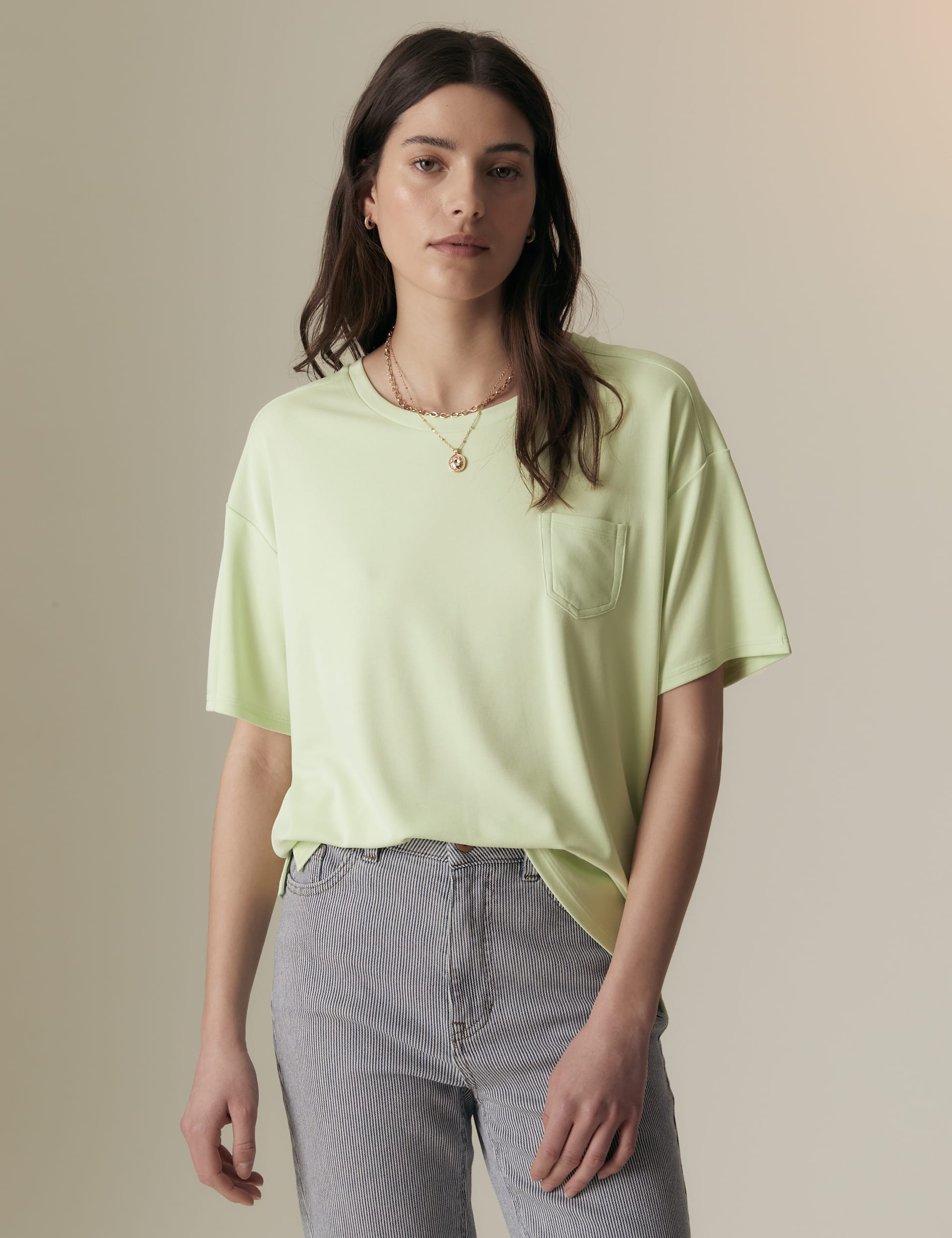 Lyocell™ Rich Pocket T-Shirt | Per Una | M&S