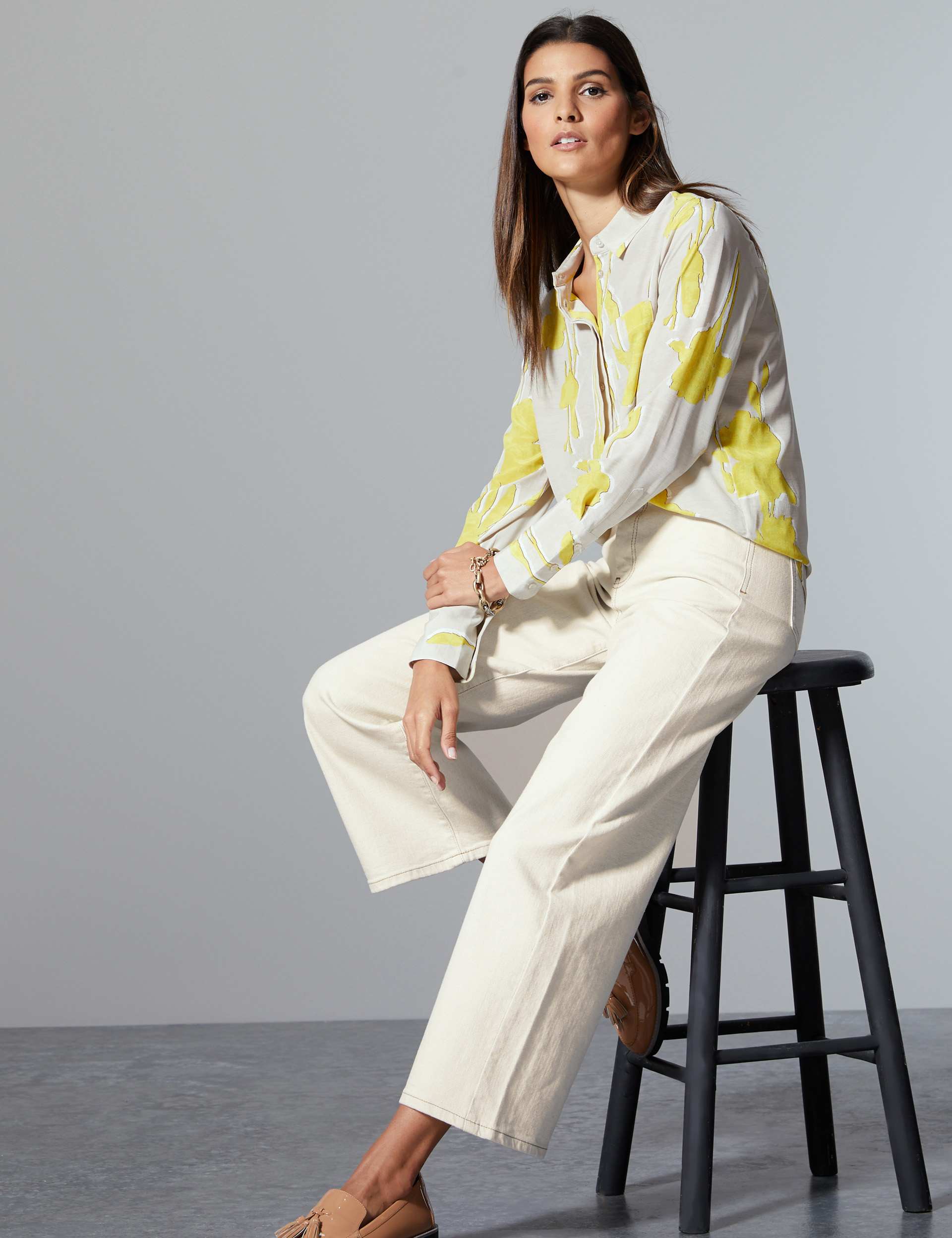 Mid Rise Wide Leg Cropped Jeans | Autograph | M&S IE