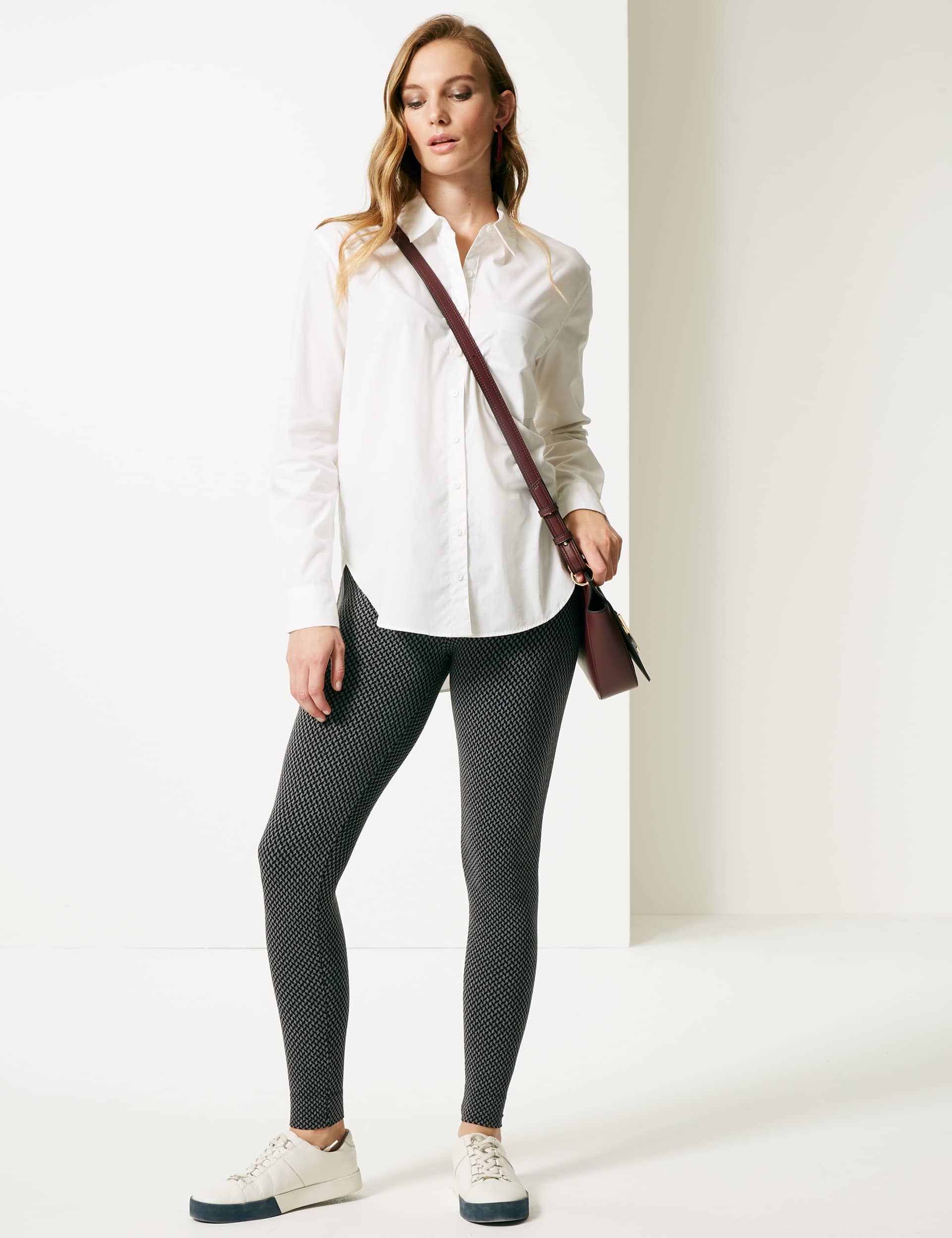 Jacquard Leggings | M&S Collection | M&S IE