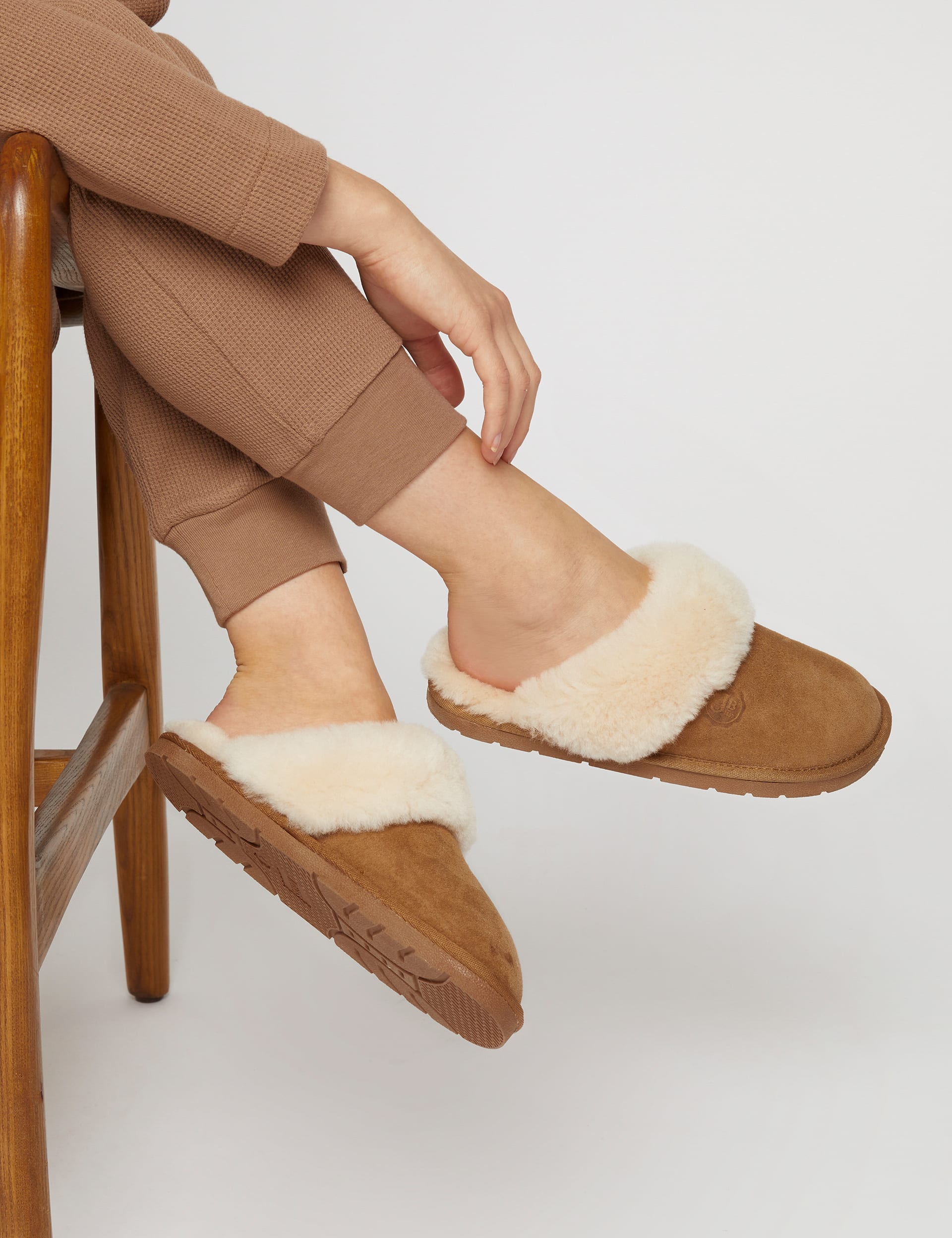 Sheepskin Mule Slippers | Jones Bootmaker | M&S
