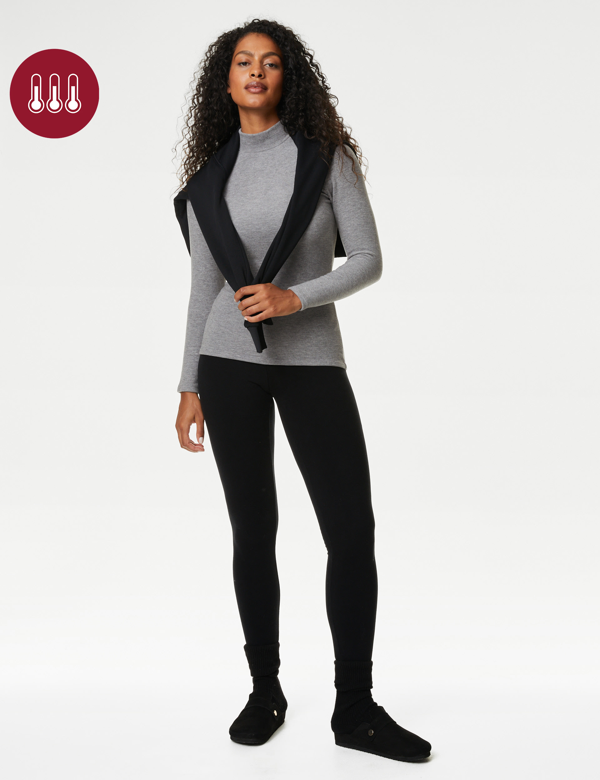 Heatgen™ Maximum Warmth Thermal Fleece Turtle Neck Top | M&S Collection ...