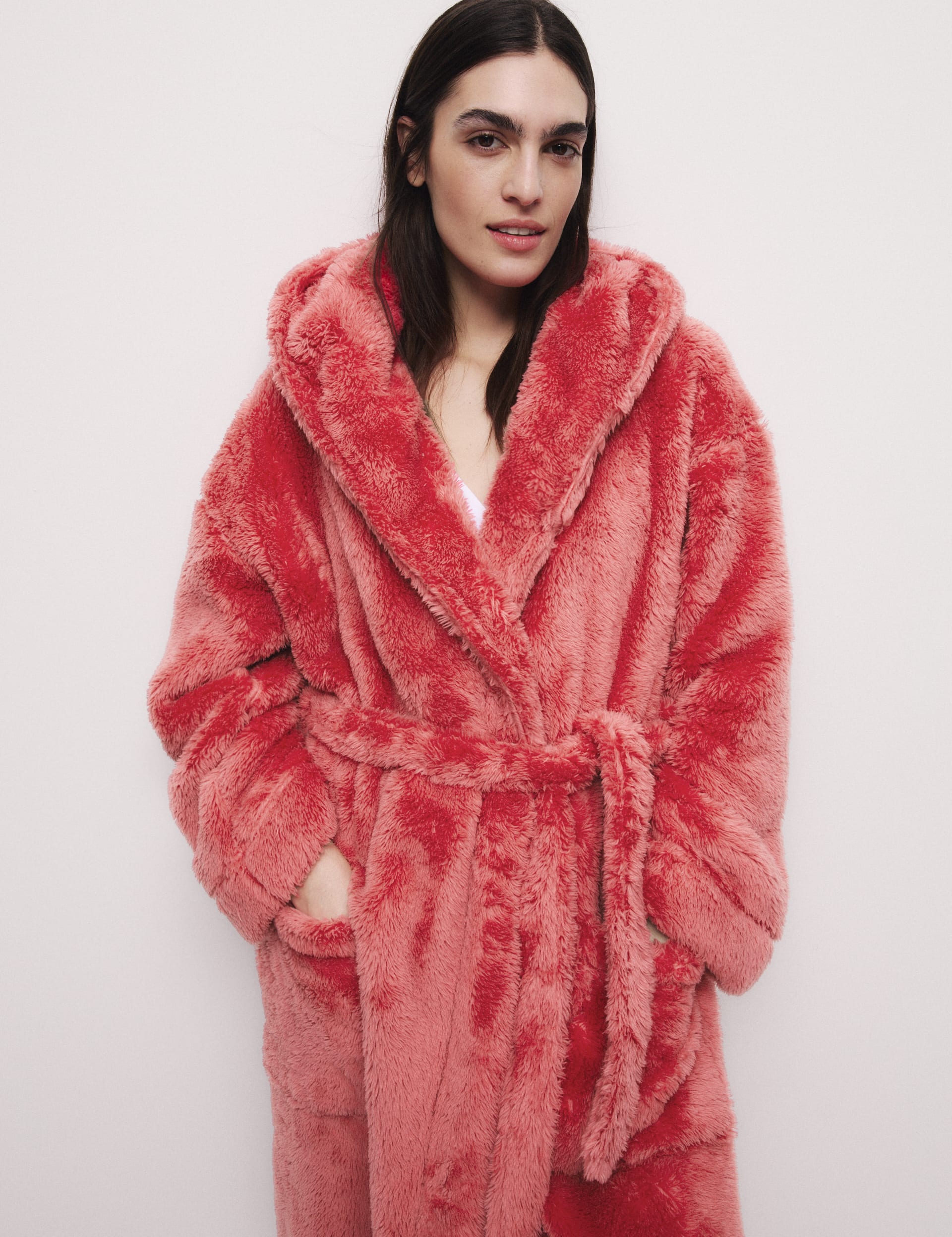 Women's Fleece Dressing Gowns at M&S
