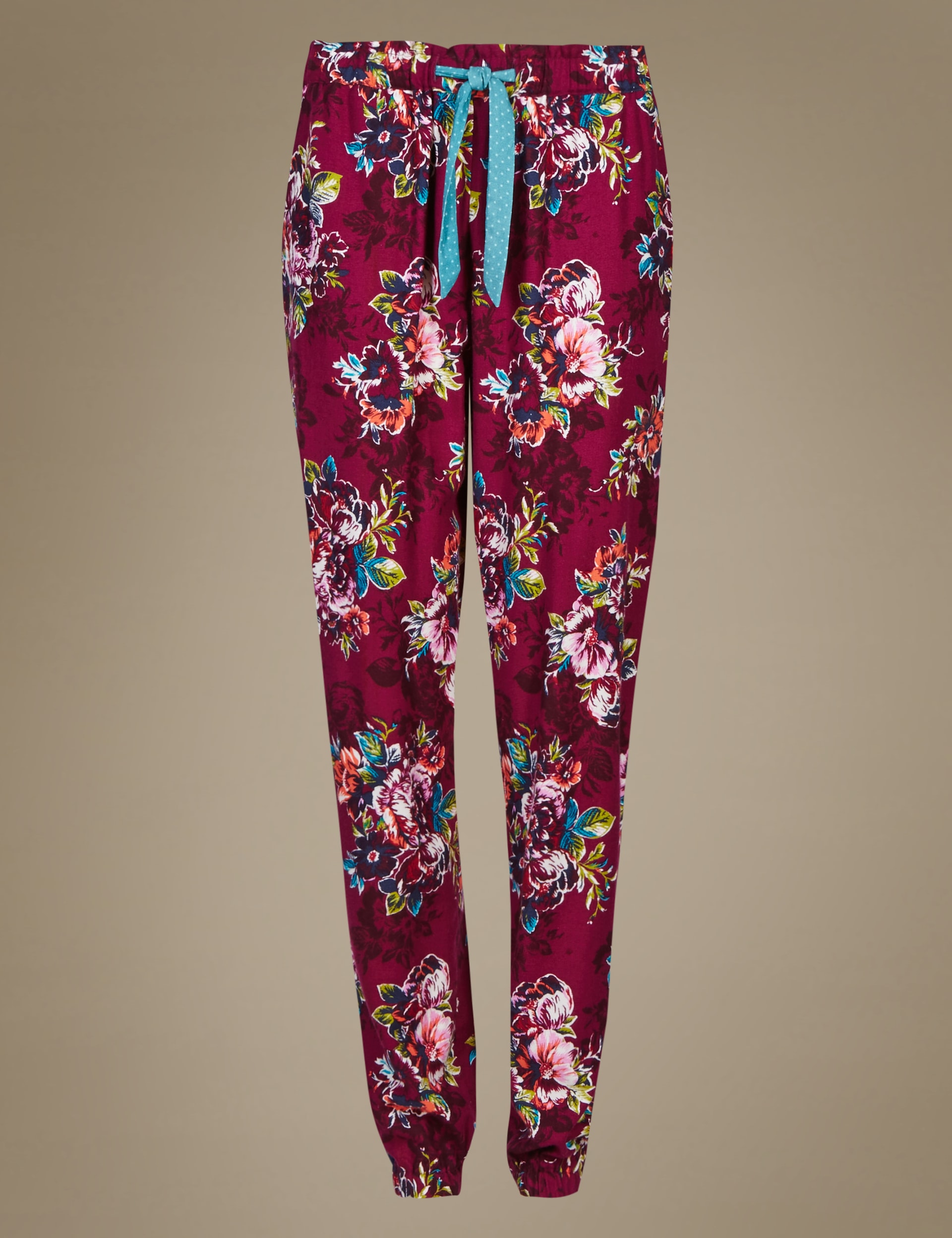Floral Woven Straight Leg Long Pants | M&S Collection | M&S