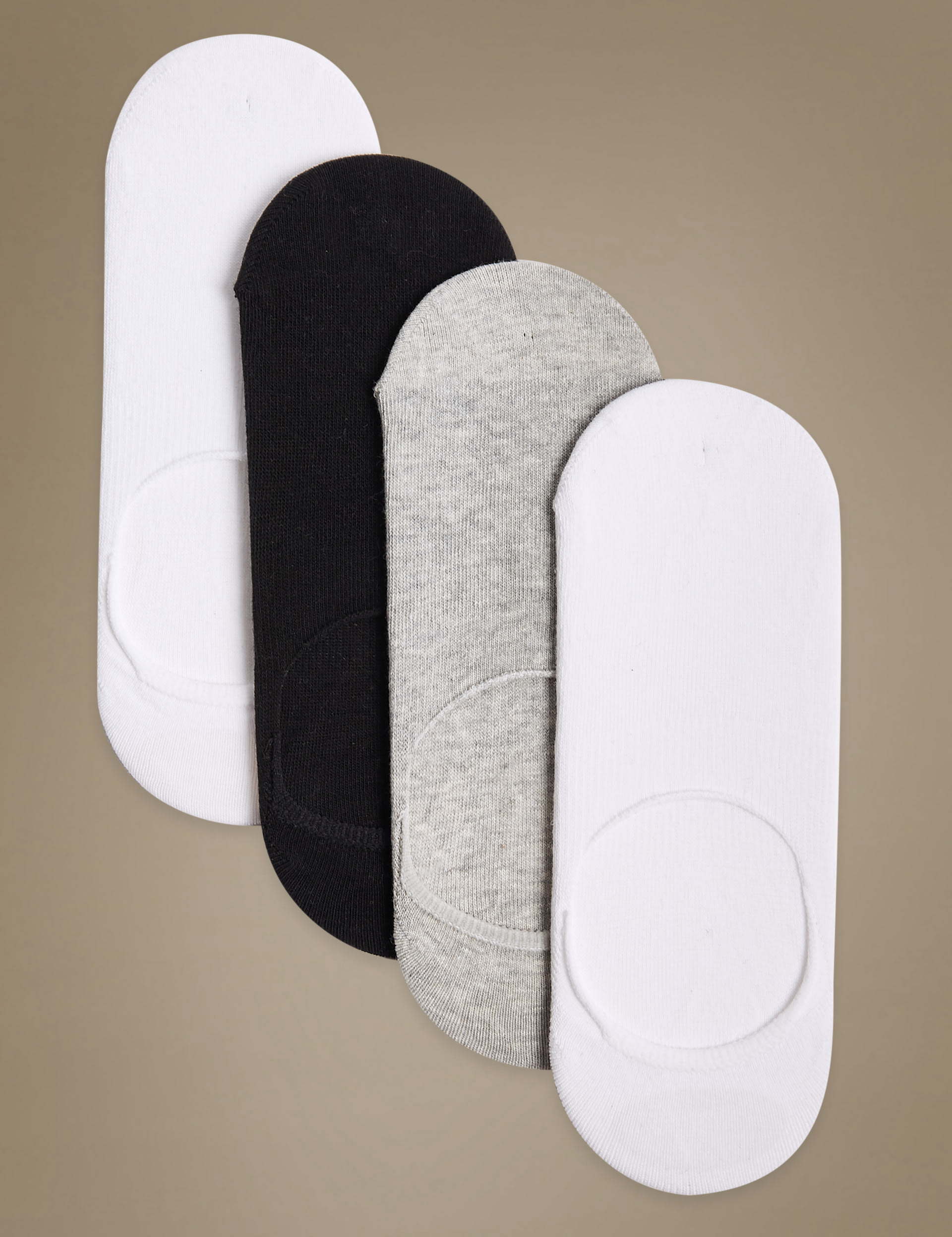 4pk Cotton Rich Invisible Trainer Liners™ | M&S | M&S