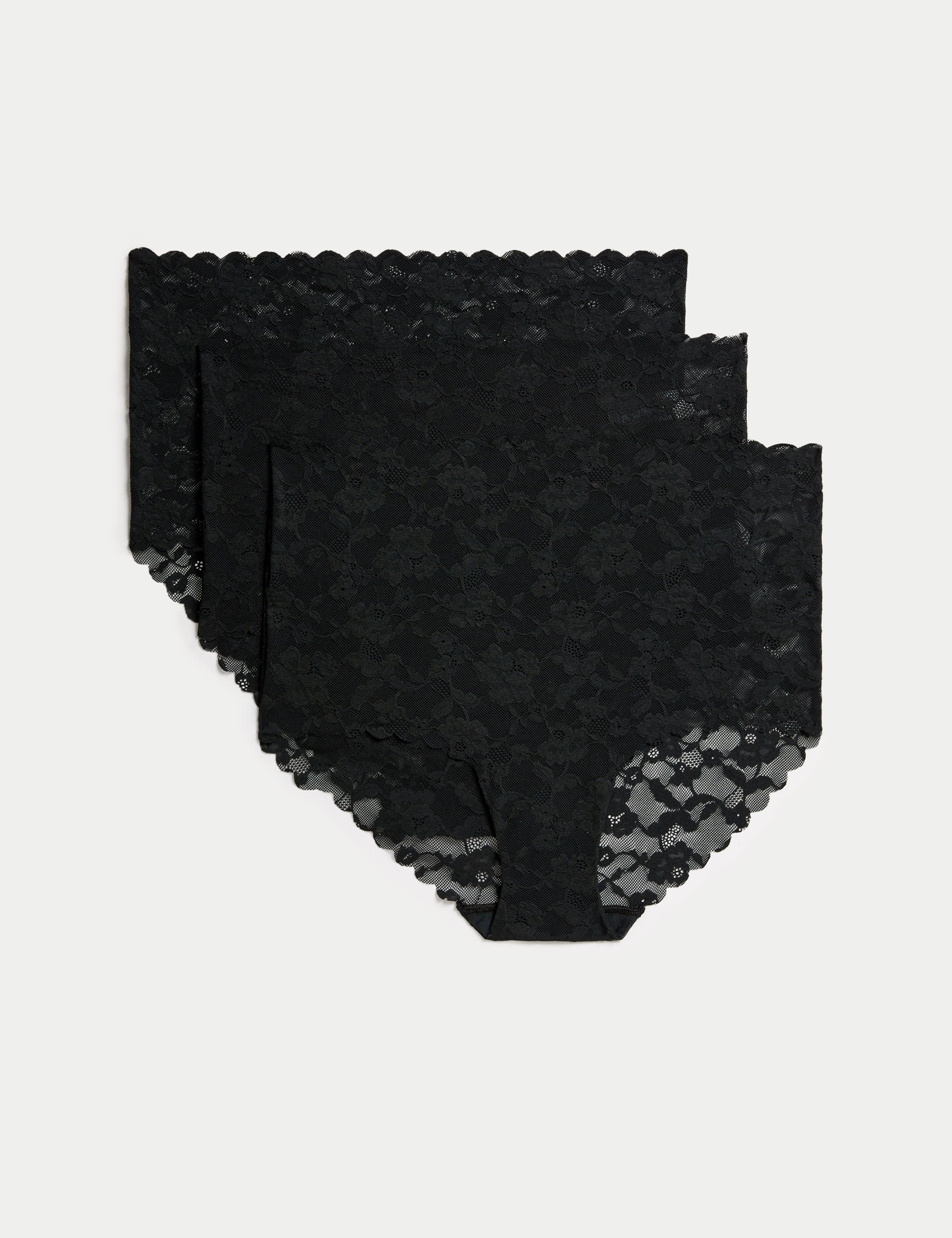 3pk Freecut Lace Full Briefs | M&S | M&S