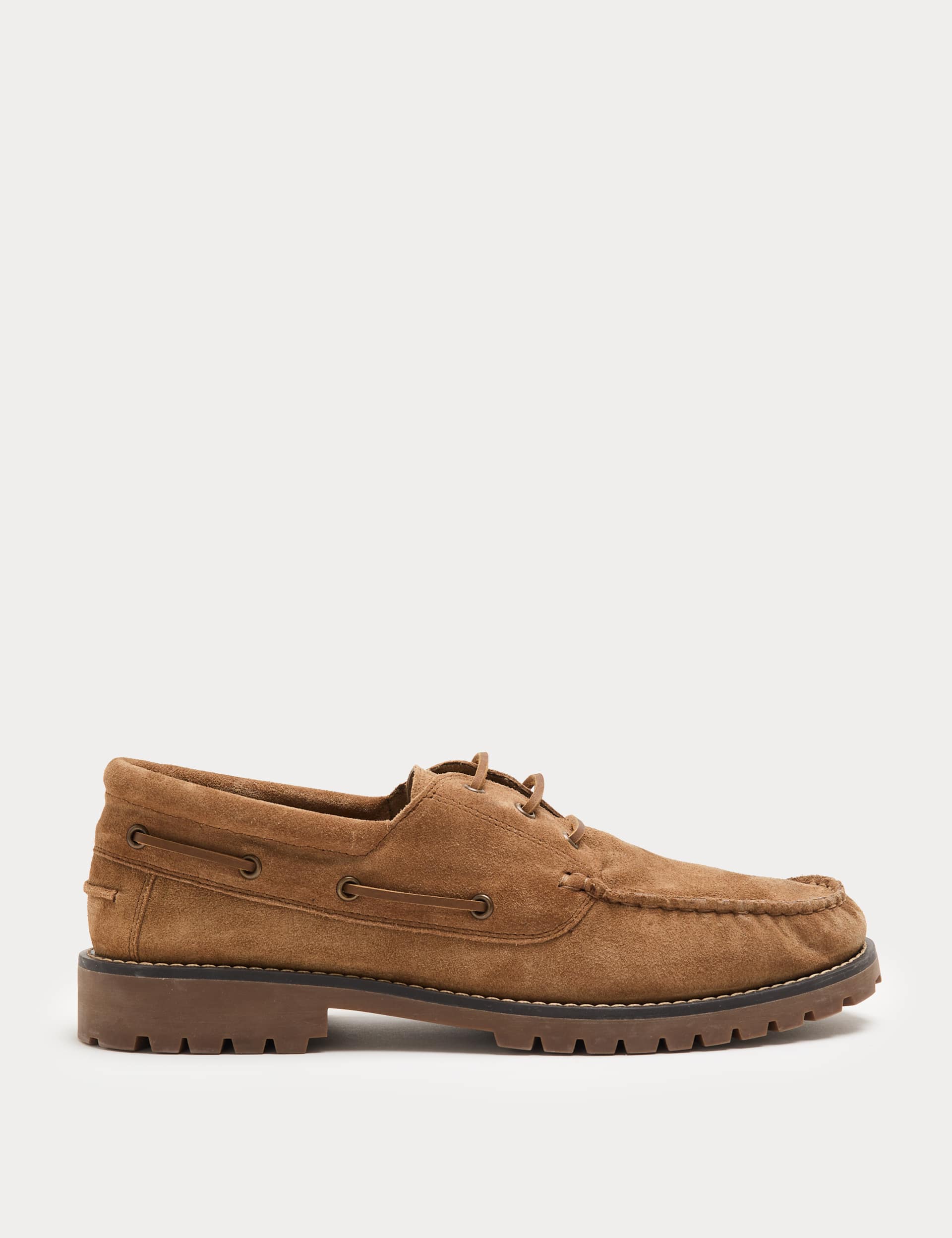 CHUNKY SOLE SUEDE DECK SHOES | M&S