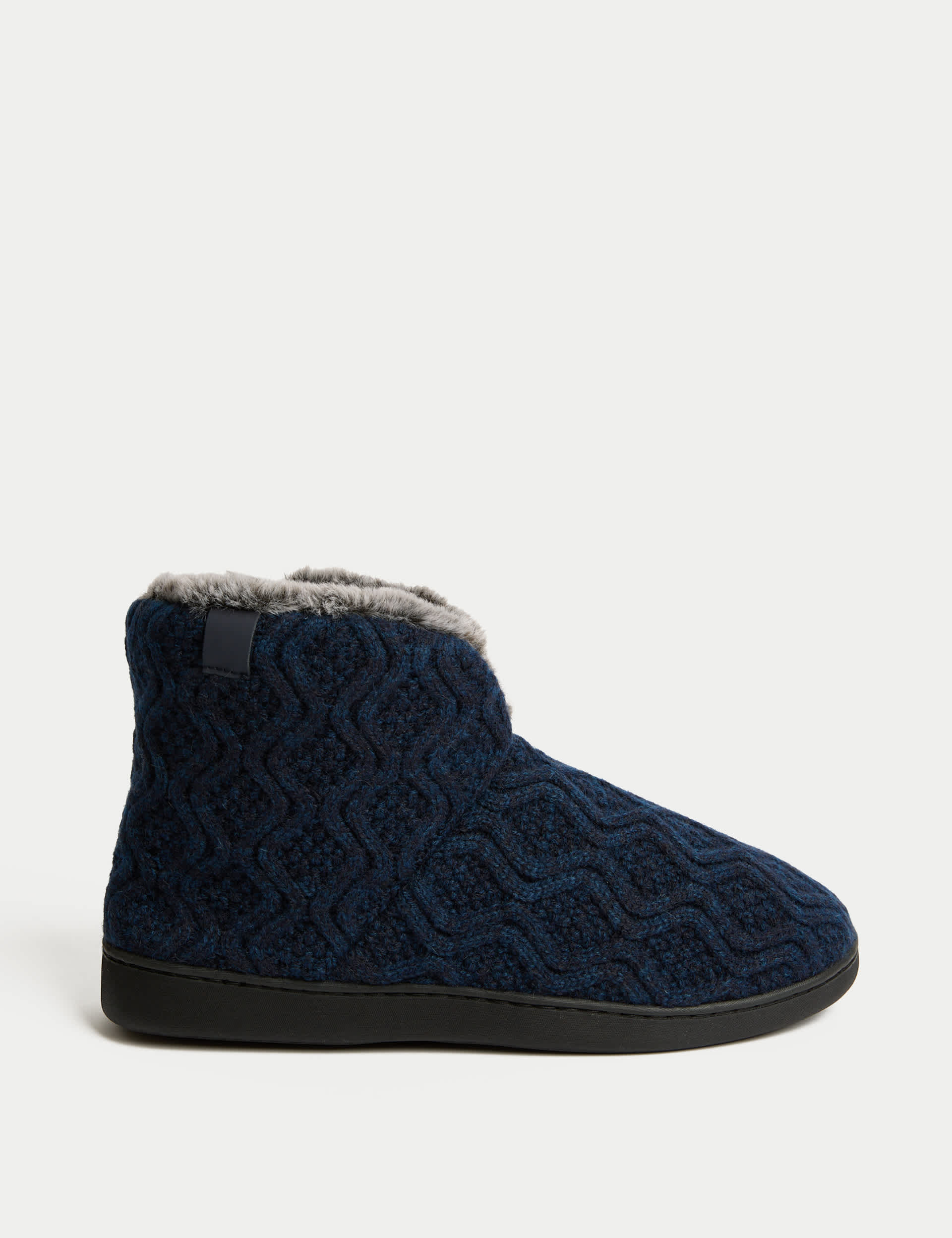 Knitted Slipper Boots with Freshfeet™ | M&S