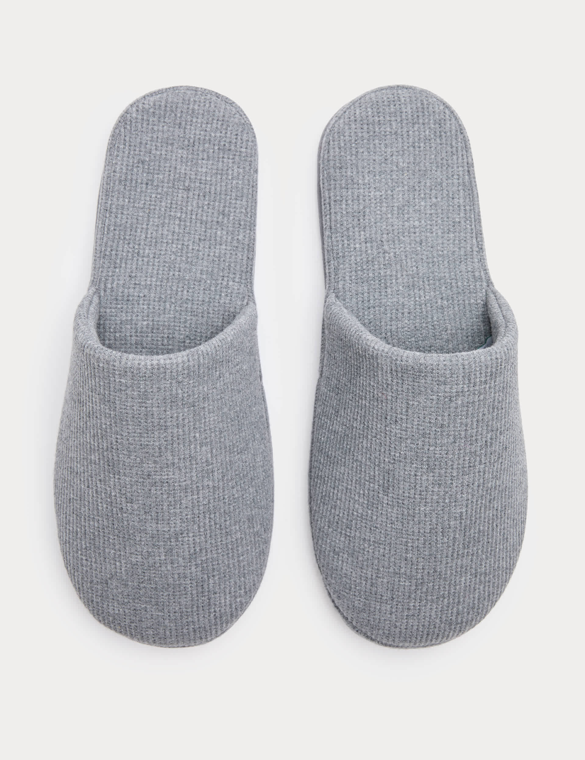 MICRO WAFFLE MULE SLIPPERS WITH FRESHFEET™ | M&S
