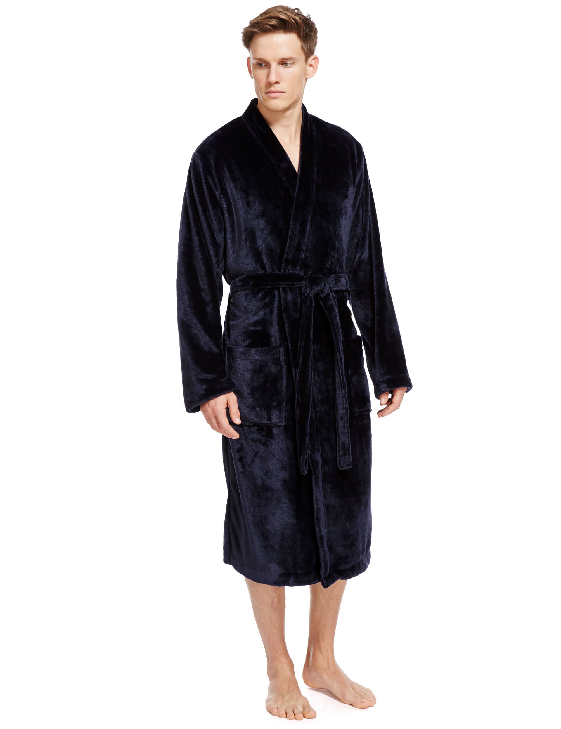 Supersoft Fleece Dressing Gown | M&S Collection | M&S