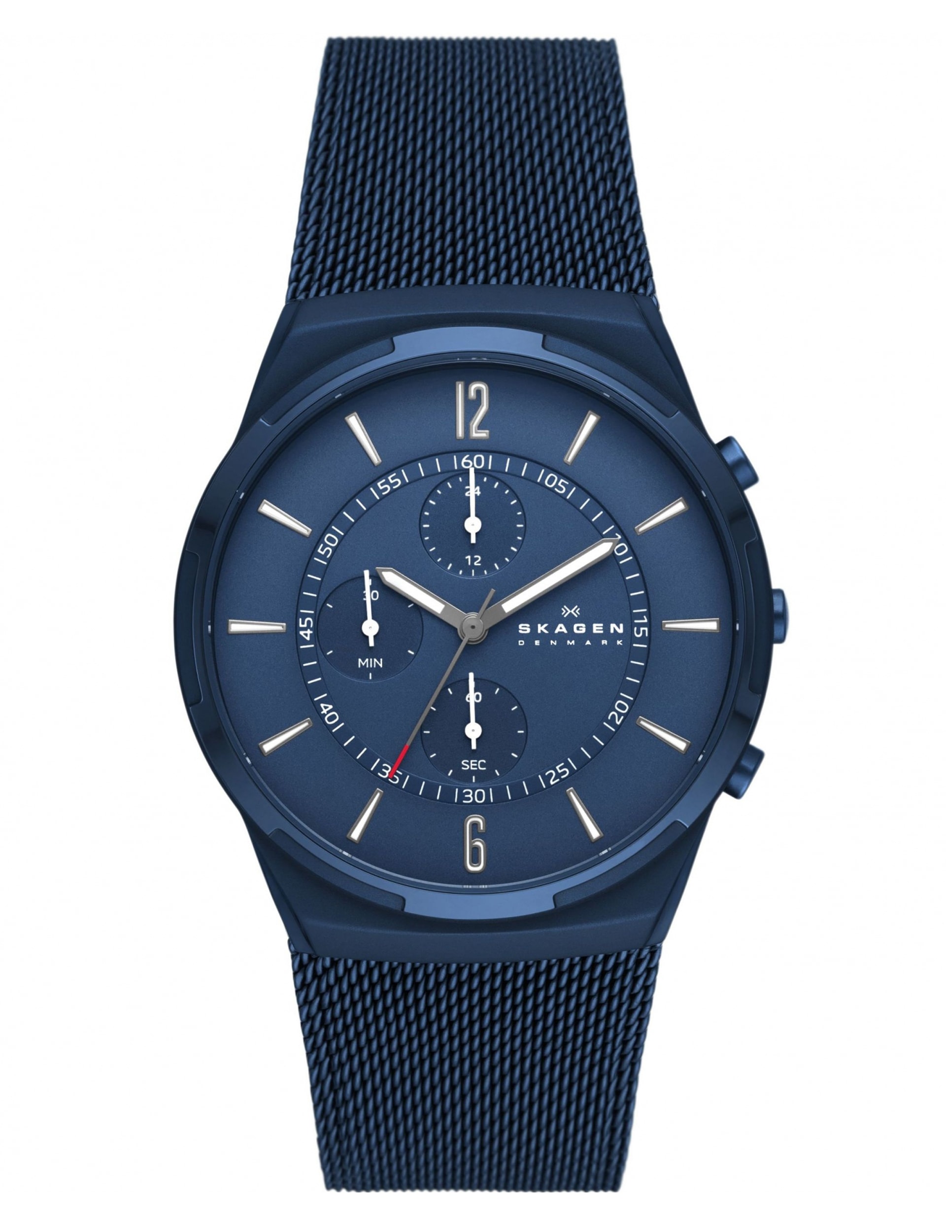 Skagen Stainless Steel Blue Chronograph Quartz Watch | Skagen | M&S