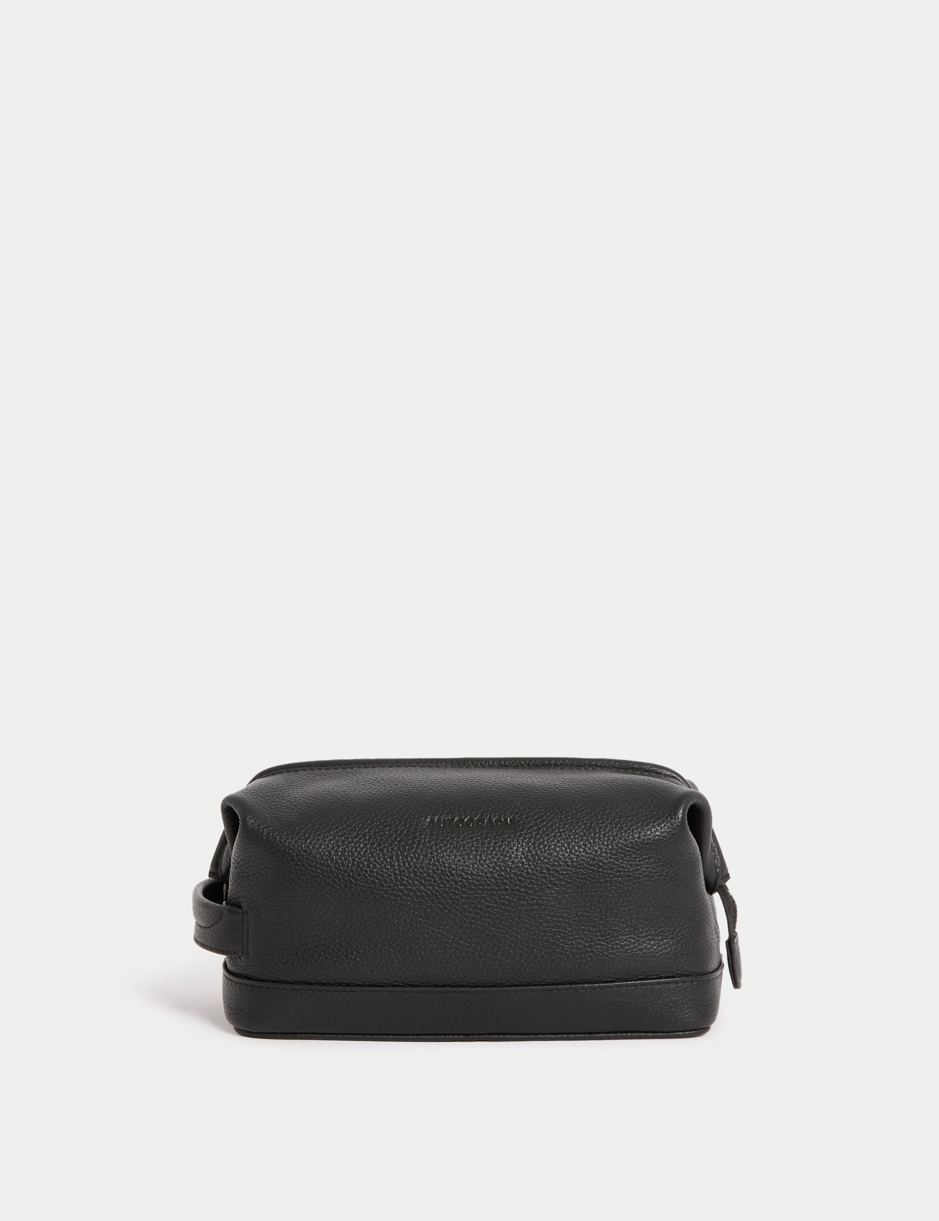 Leather Pebble Grain Washbag | Autograph | M&S