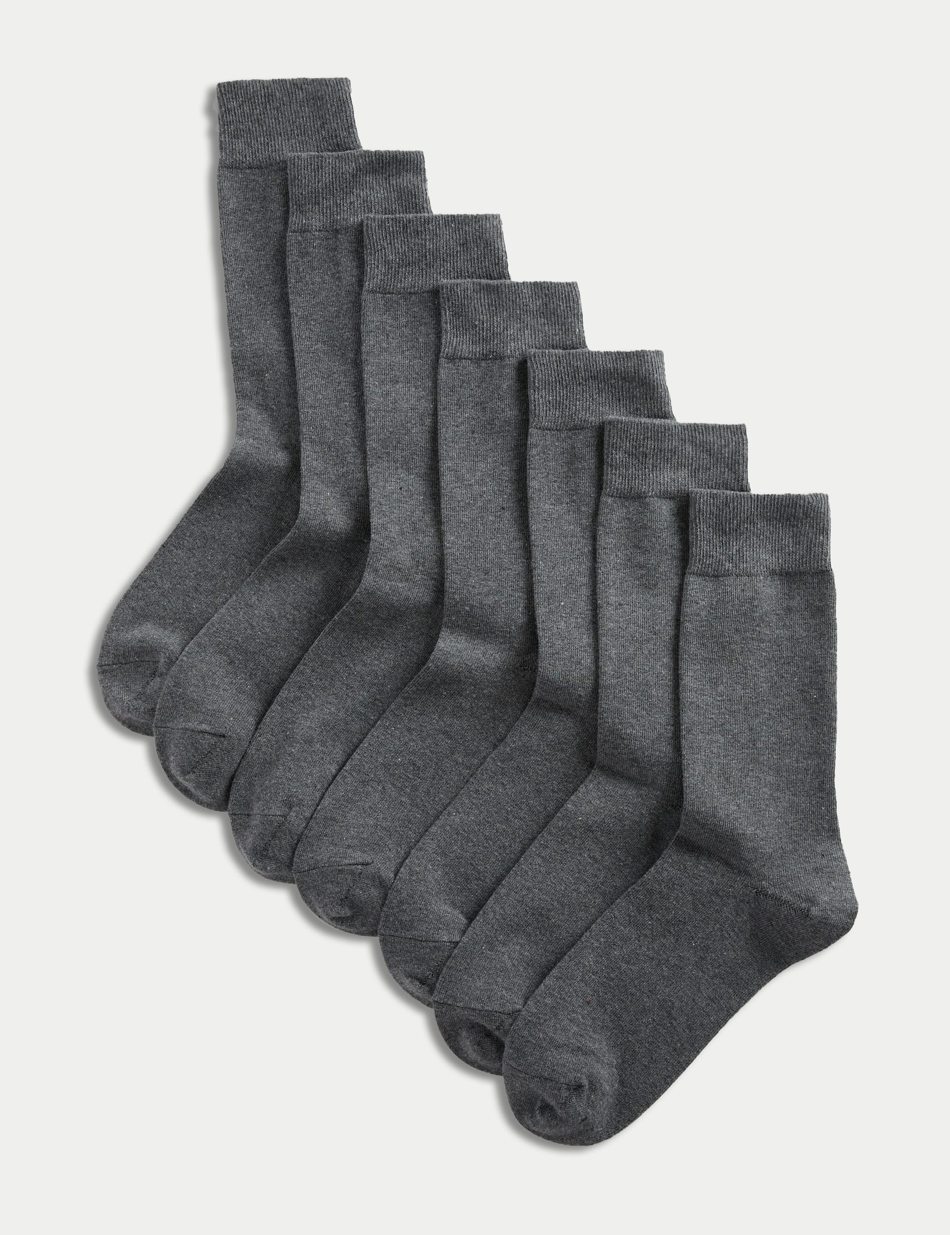 Men's Grey Socks at M&S